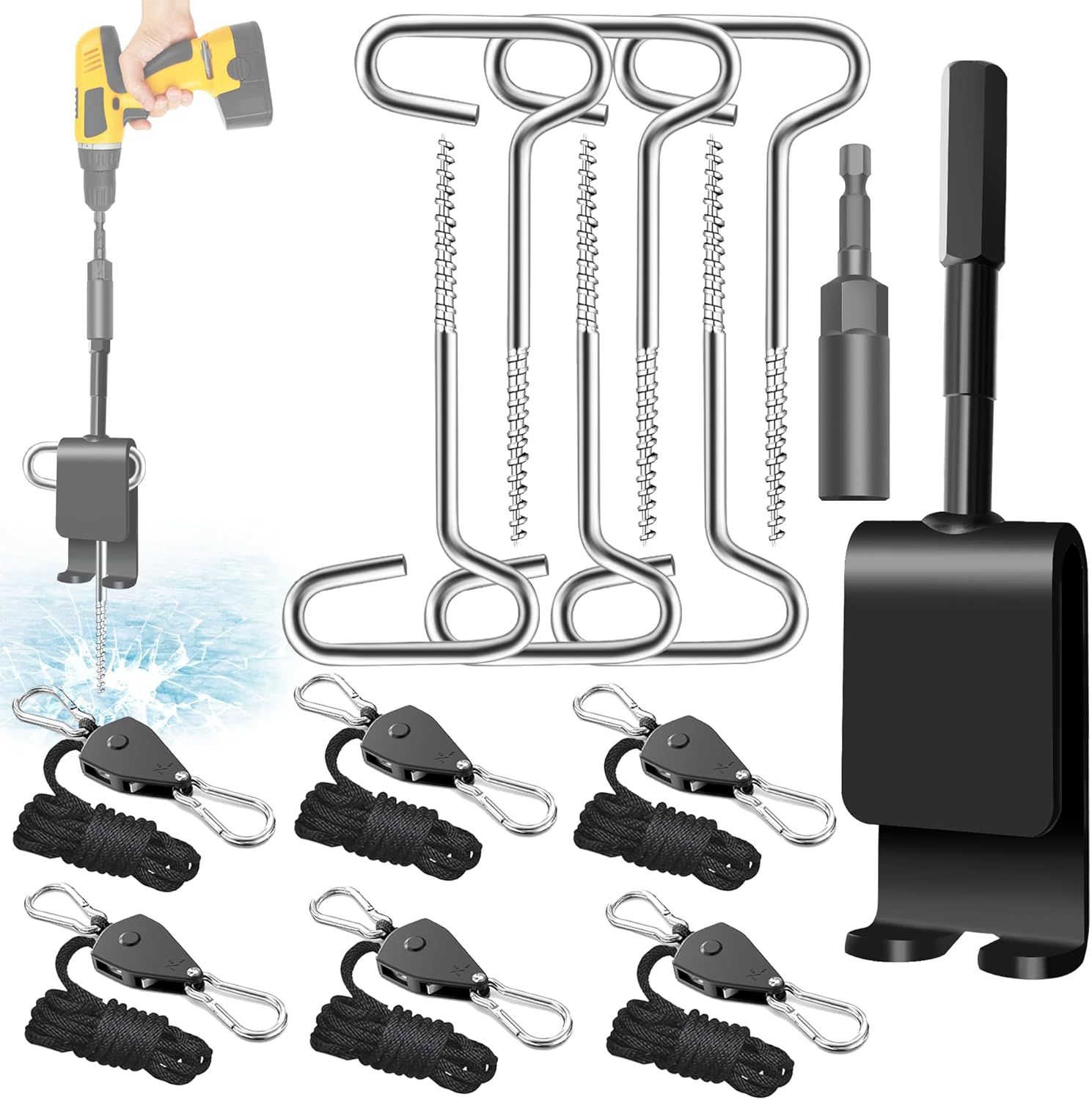 Ice Anchor Tool Kit - Secure Your Shelter Easily! – GearMustHave
