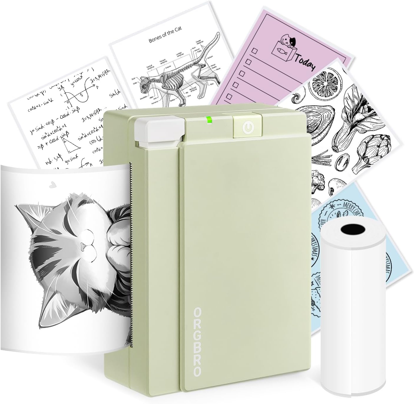 Portable Bluetooth Sticker Printer ~ Prints Pictures, Study Notes, Jou ...