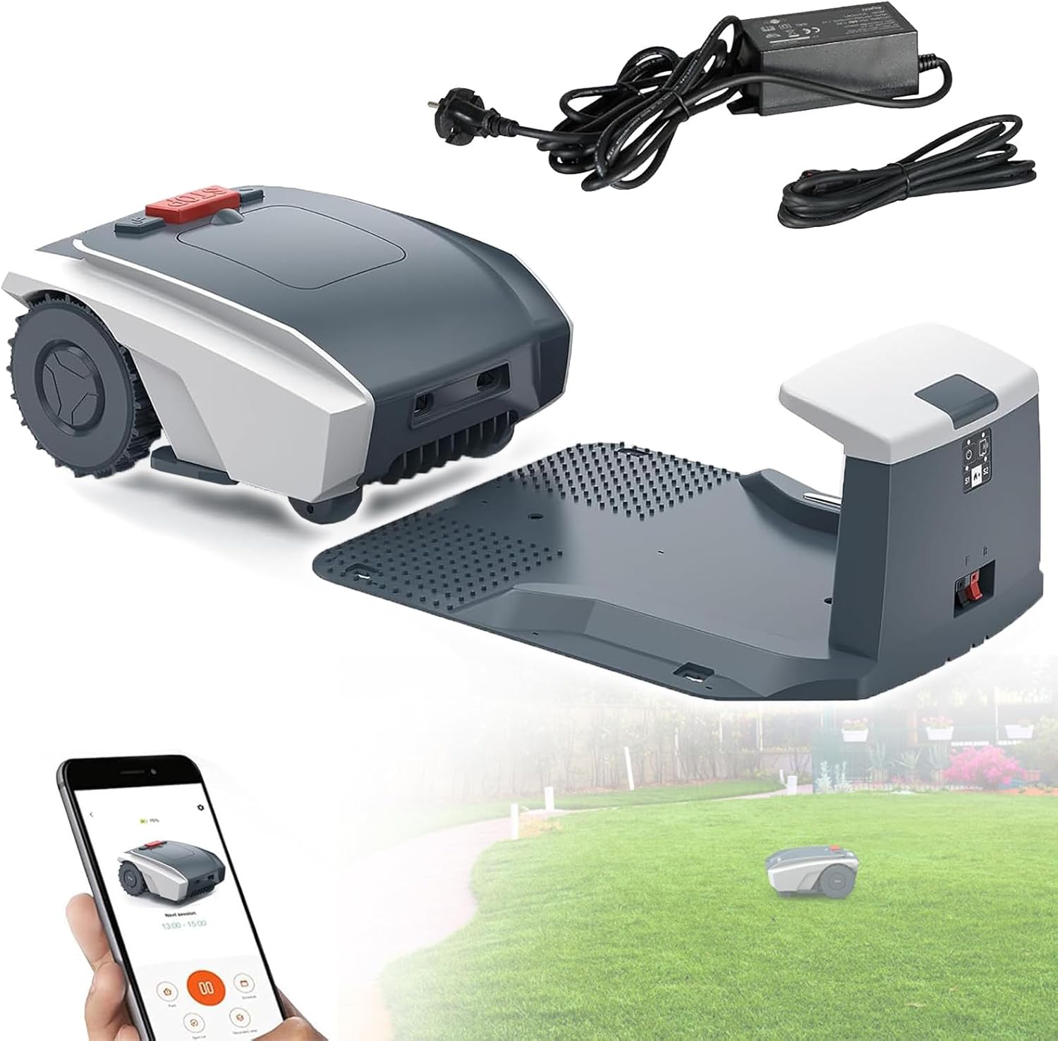 Smart Robot Lawn Mower: App Controlled, Path Planning, Adjustable Cutt ...