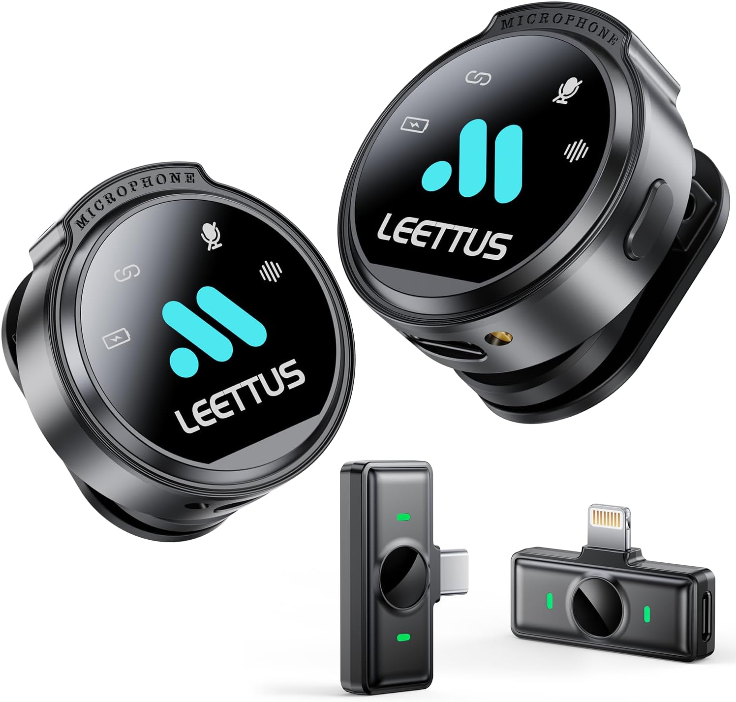 Wireless Lavalier Mic Set for iPhone & Android - Leettus – GearMustHave
