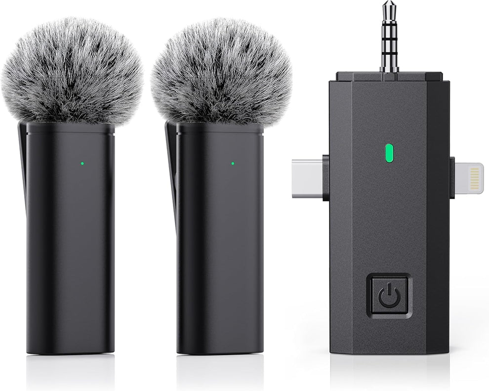 Wireless 3-in-1 Lavalier Mic Set - Ultra-Low Delay – GearMustHave