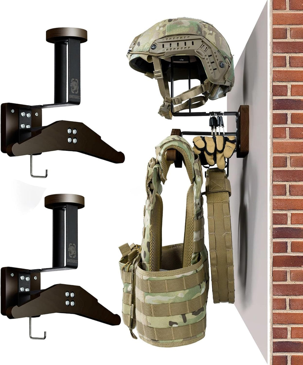 OneTigris Tactical Gear Wall Mount: Helmet & Gear Display – GearMustHave
