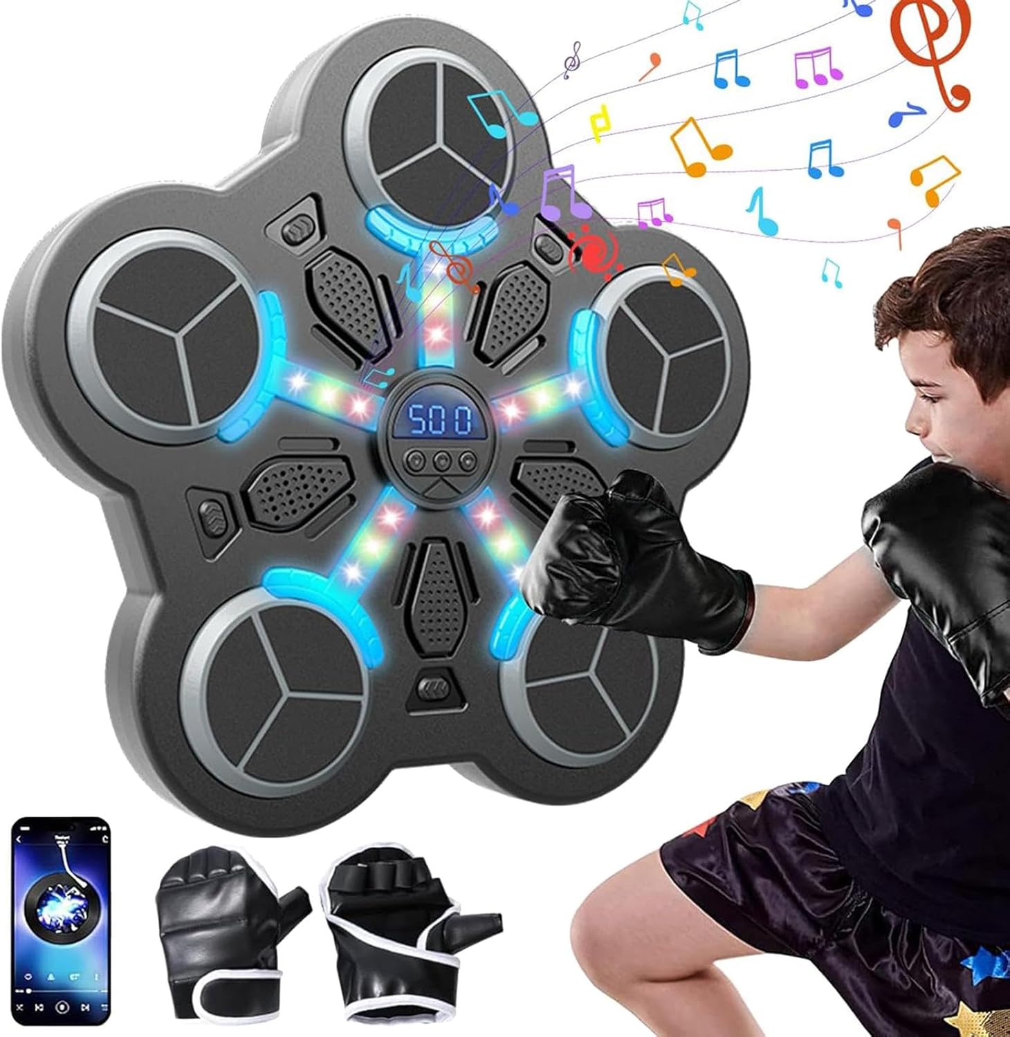 Wall Mounted Light-up Punching Machine – GearMustHave