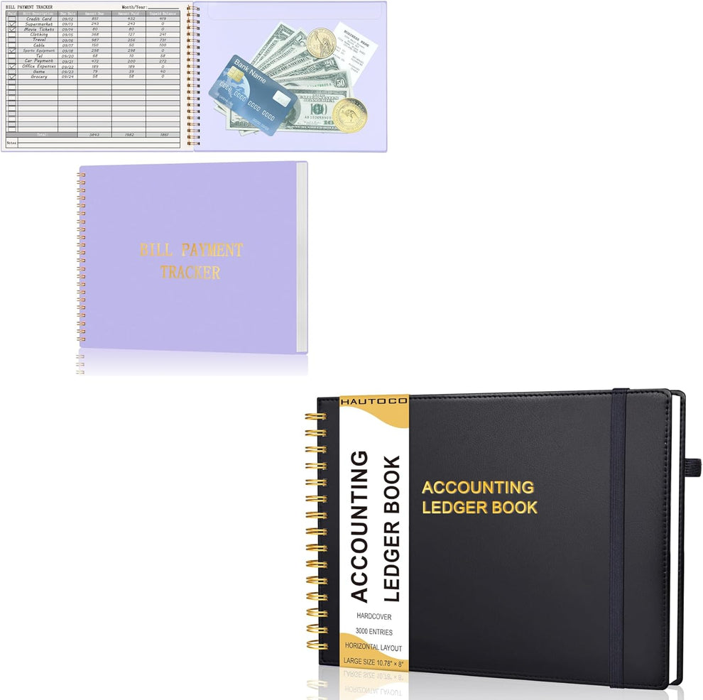 HAUTOCO Monthly Bill Tracker - Business Ledger Combo – GearMustHave