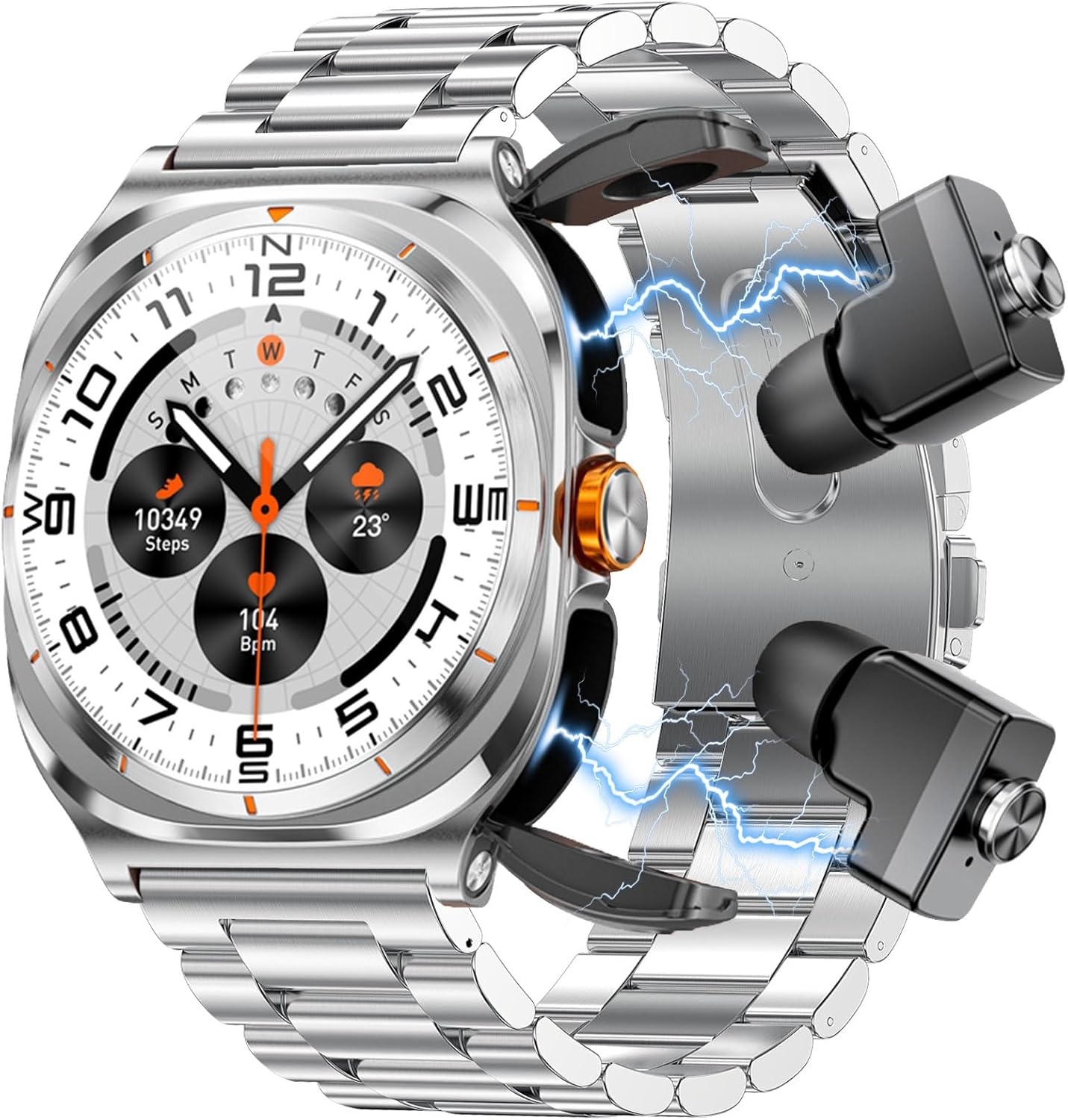 2-in-1 Smartwatch & TWS Headset Set - Music, Health, Fitness – GearMustHave