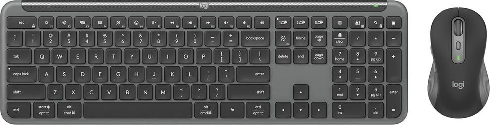 Logitech MK955 Wireless Combo - Quiet, Ergonomic, Multi-Device ...