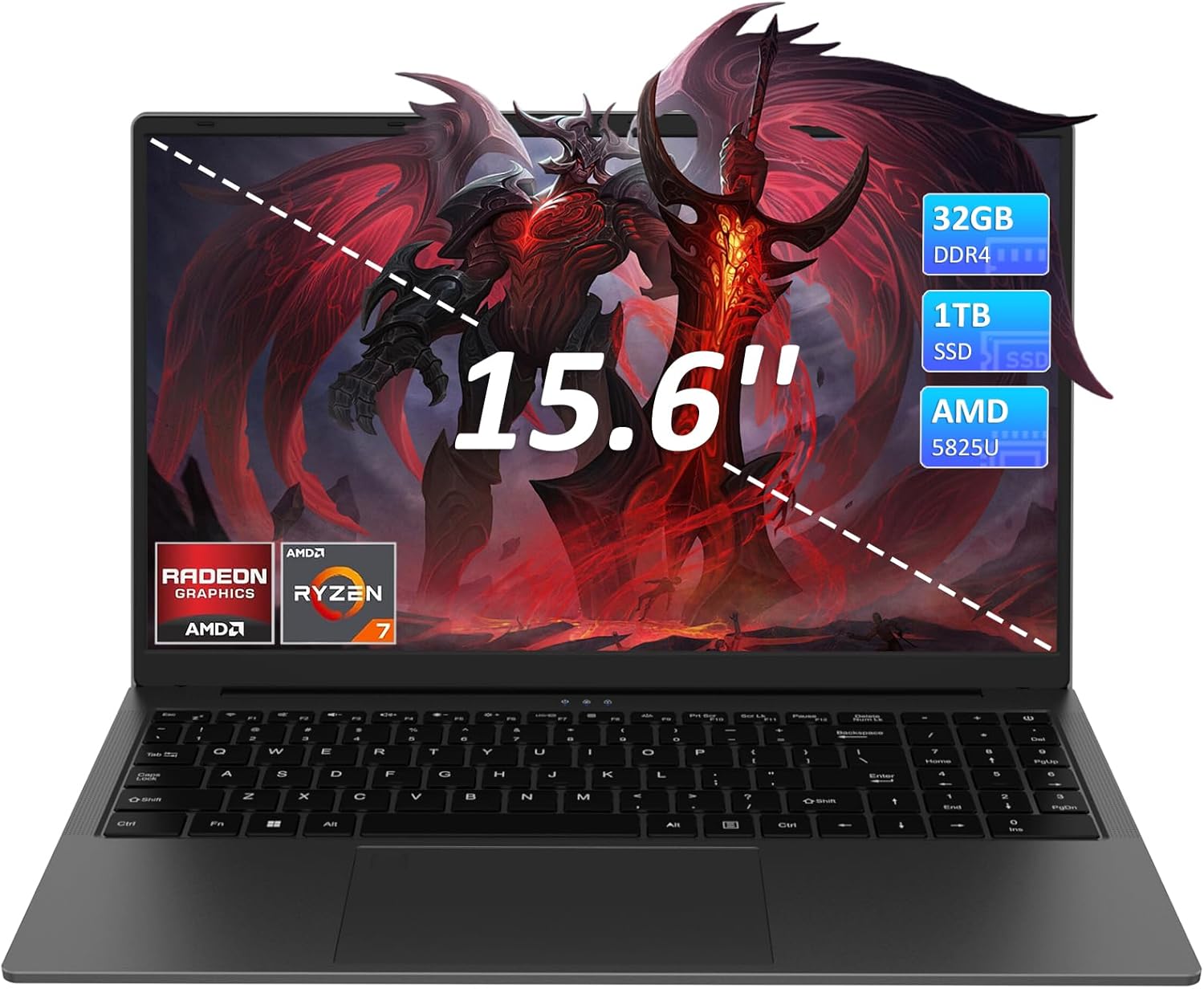 AMD Ryzen7 Gaming Laptop 32GB RAM, 1TB SSD, FHD Display, Work & Play i ...