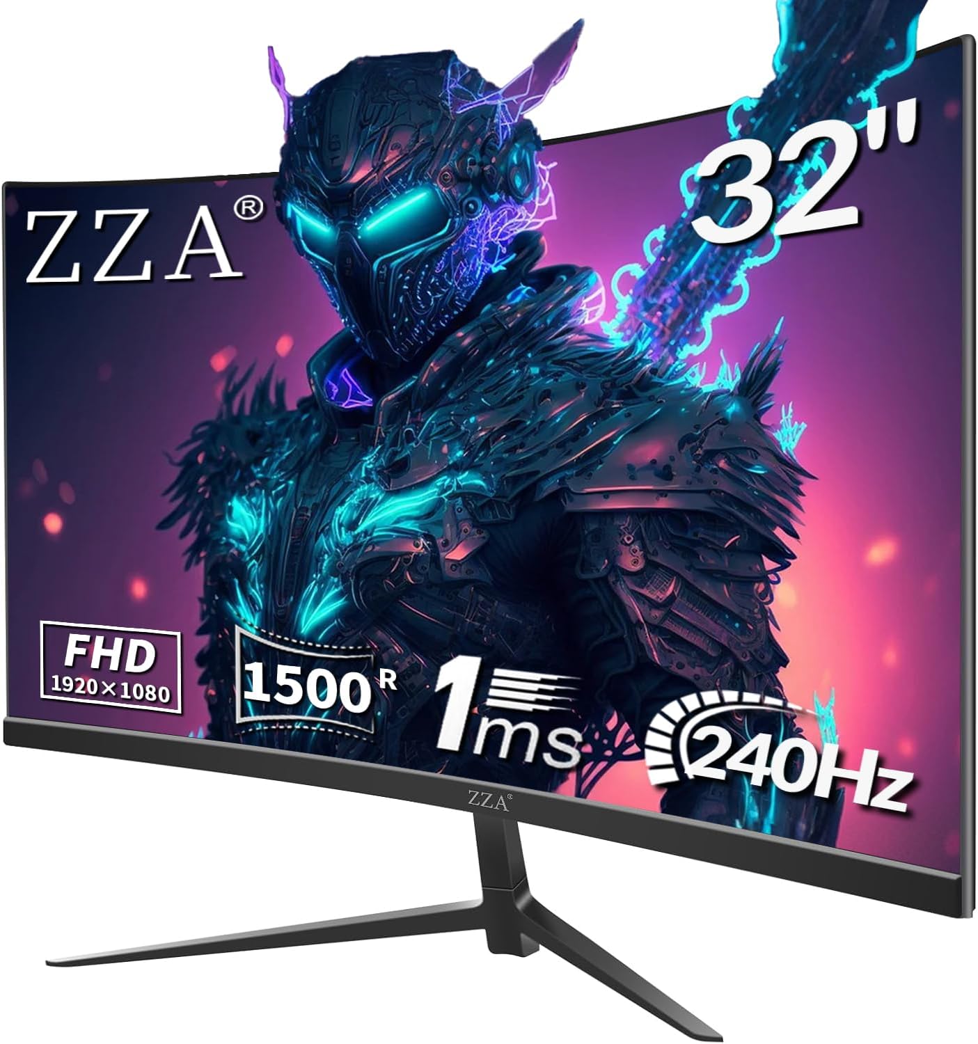 Immerse in Crystal-Clear Gaming: ZZA 32 240Hz Curved Monitor – GearMustHave