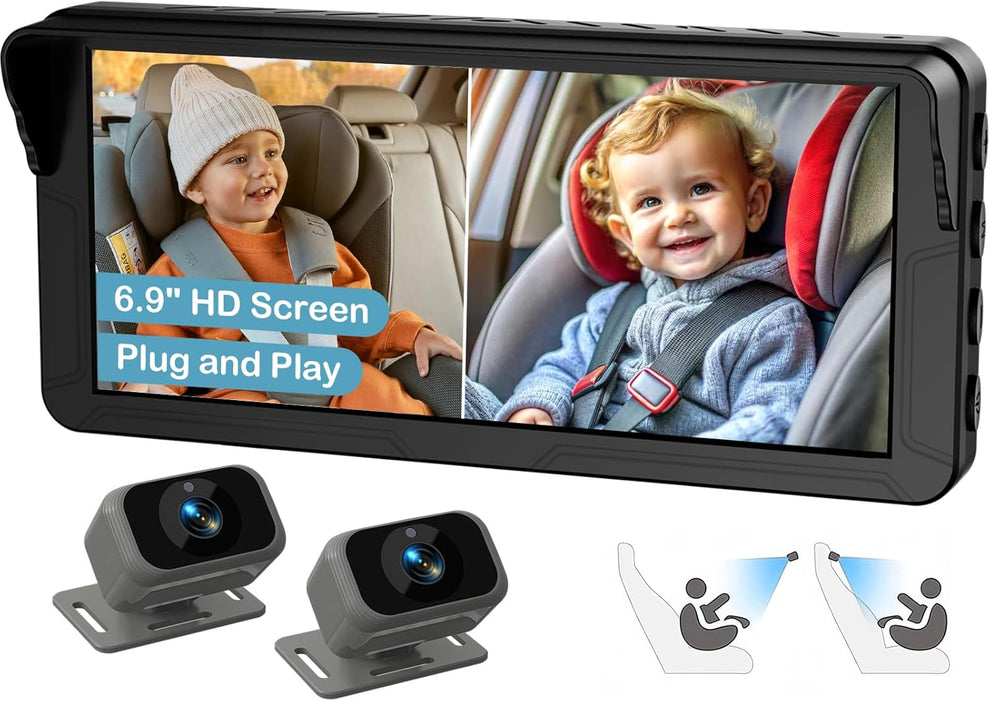 Split-Screen Baby Car Camera: Dual View Safety! – GearMustHave