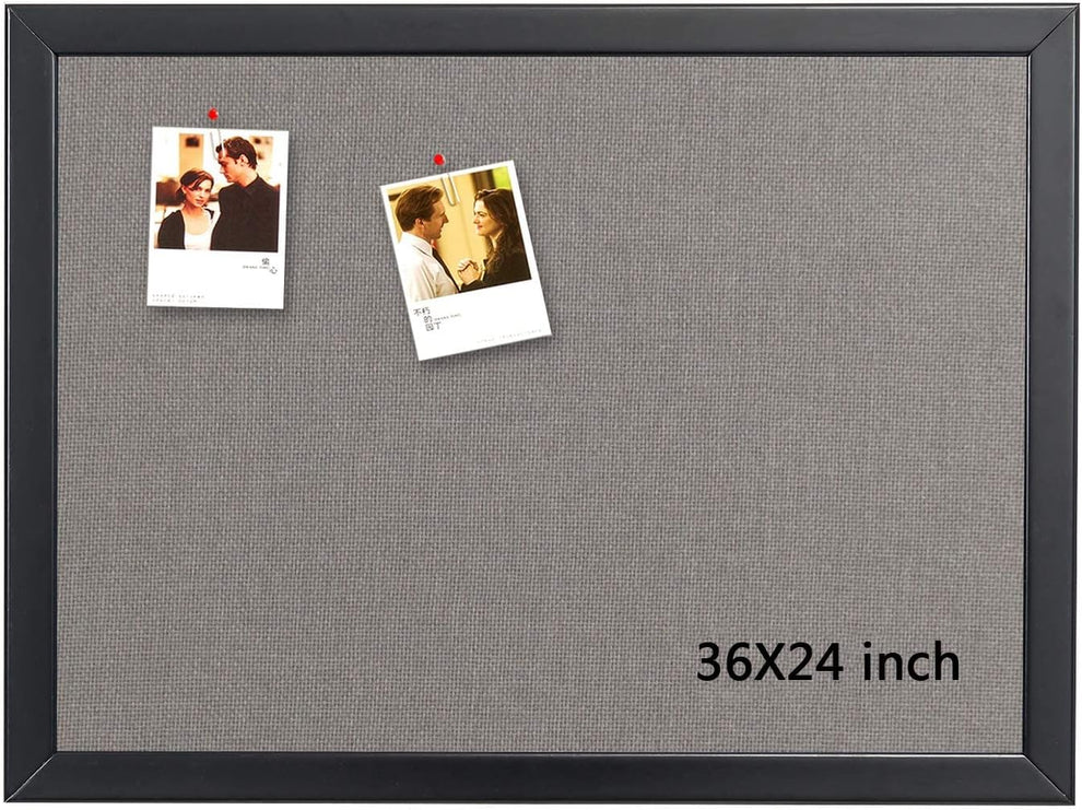 36 x 24 Inch Bulletin Board with Premium Wood Frame for Home – GearMustHave