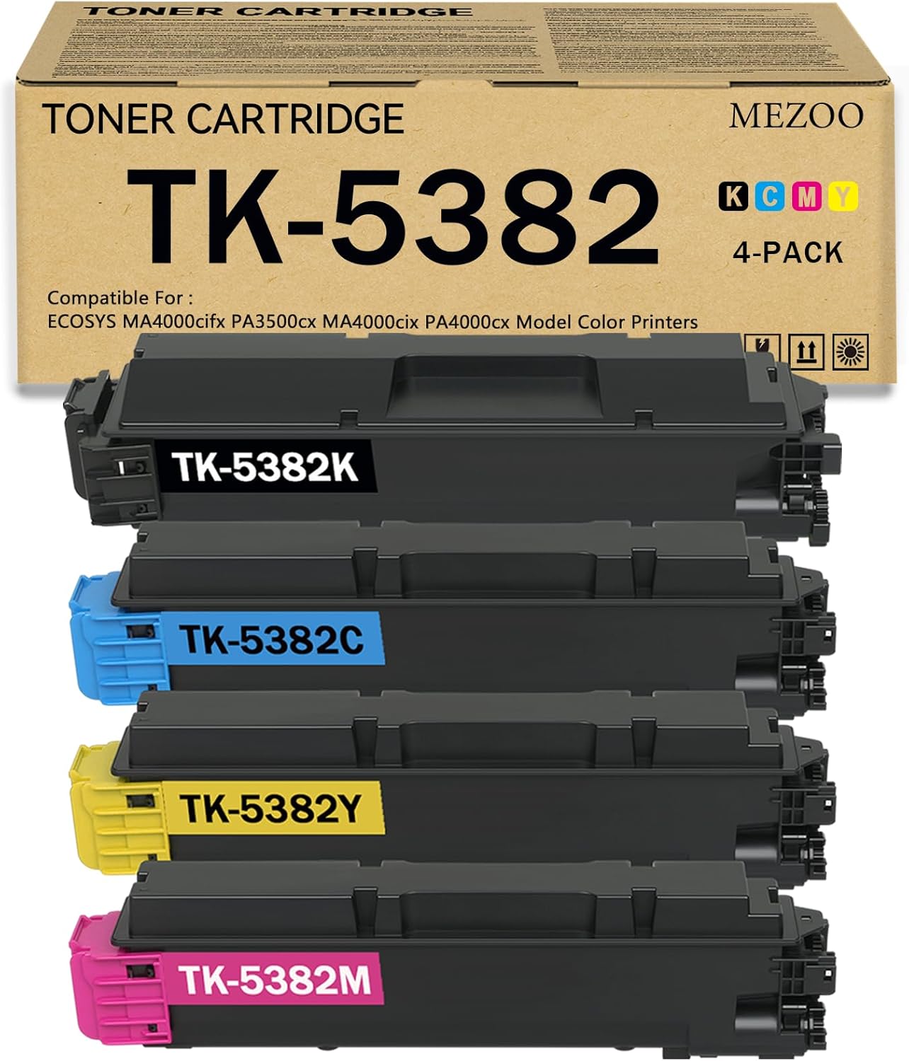 MEZOO High-Yield 4 Pack Toner Set for ECOSYS Printers – GearMustHave