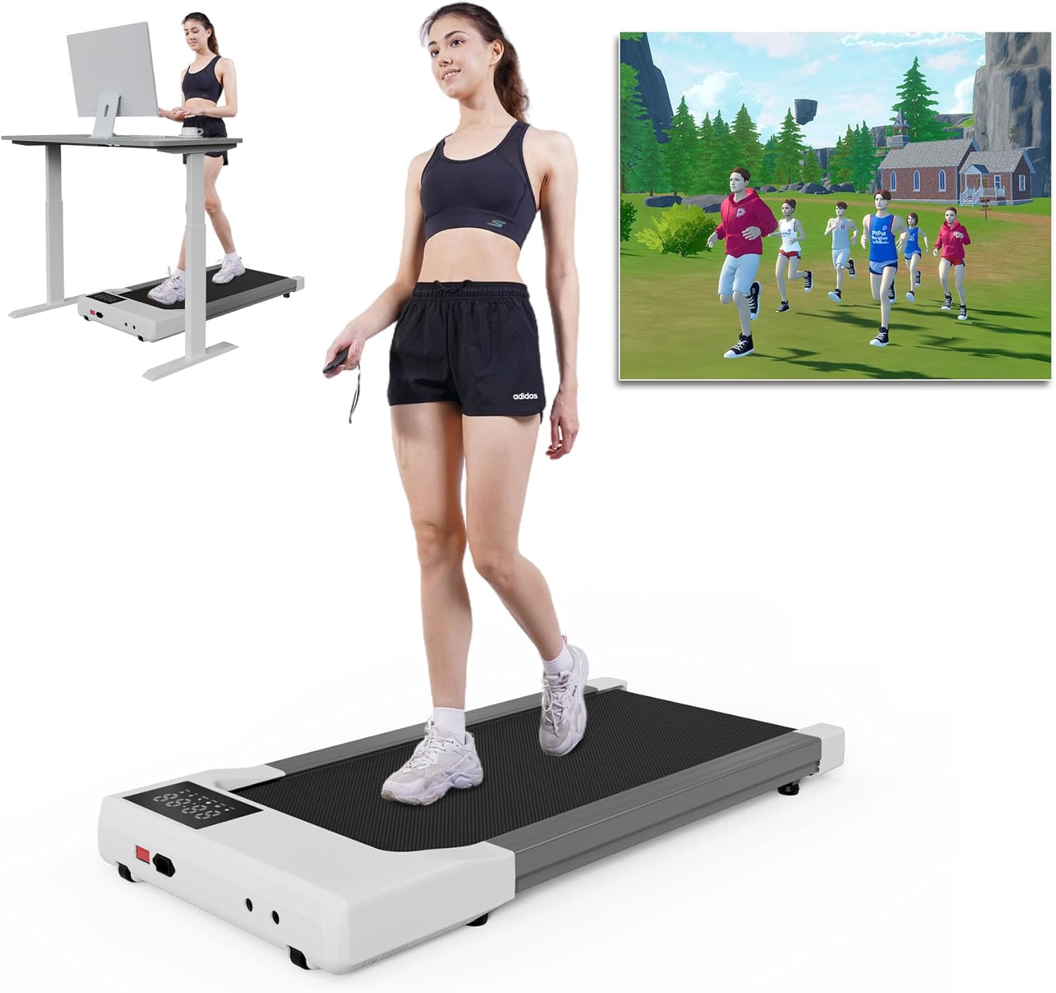 Smart Walking Pad: No Assembly, Remote Controlled, 250lb Capacity ...