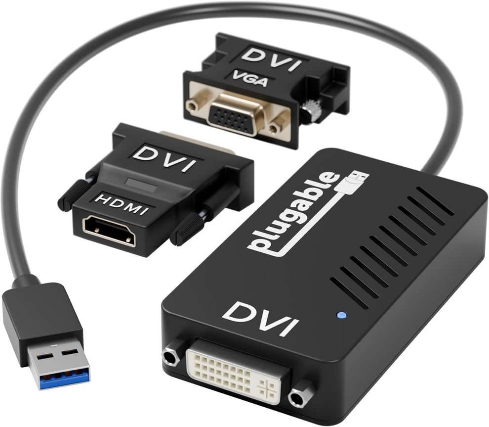 Plugable USB 3.0 to DVI/VGA/HDMI Adapter for Multiple Displays ...