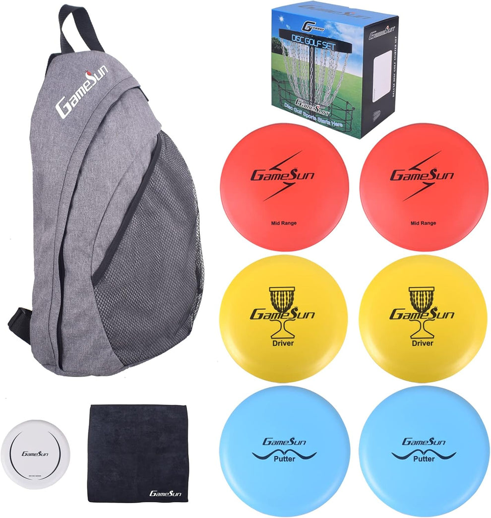 GAMESUN Disc Golf Set - Everything You Need for Ultimate Disc Golf Fun ...