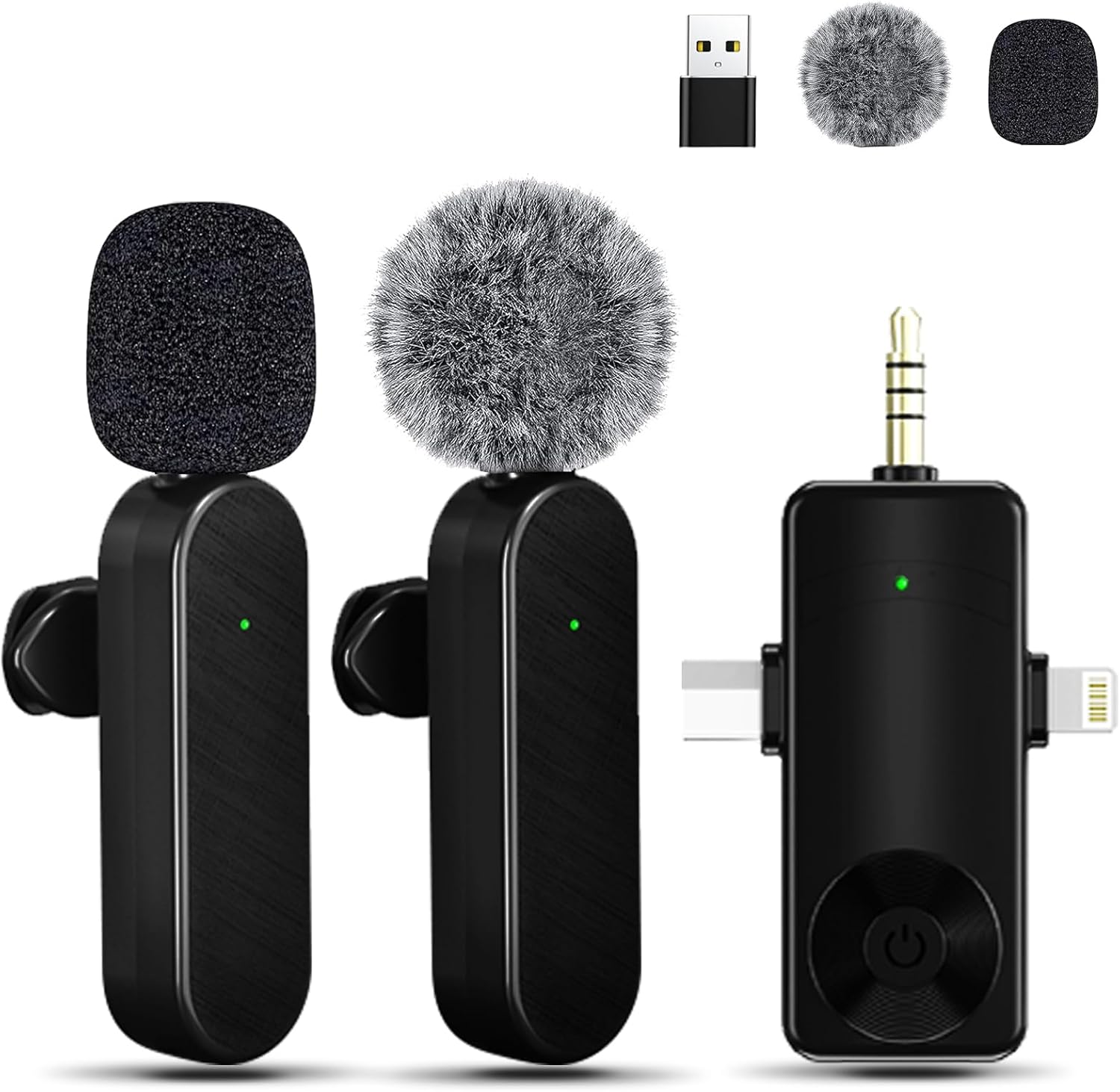 Professional 3-in-1 Wireless Lav Mic Set – GearMustHave