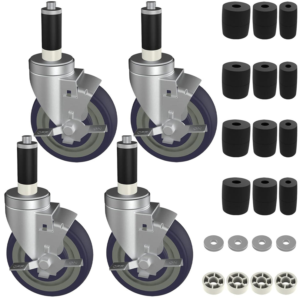 5 Inch Expanding Stem Caster Wheels by OK5STAR for Tables – GearMustHave