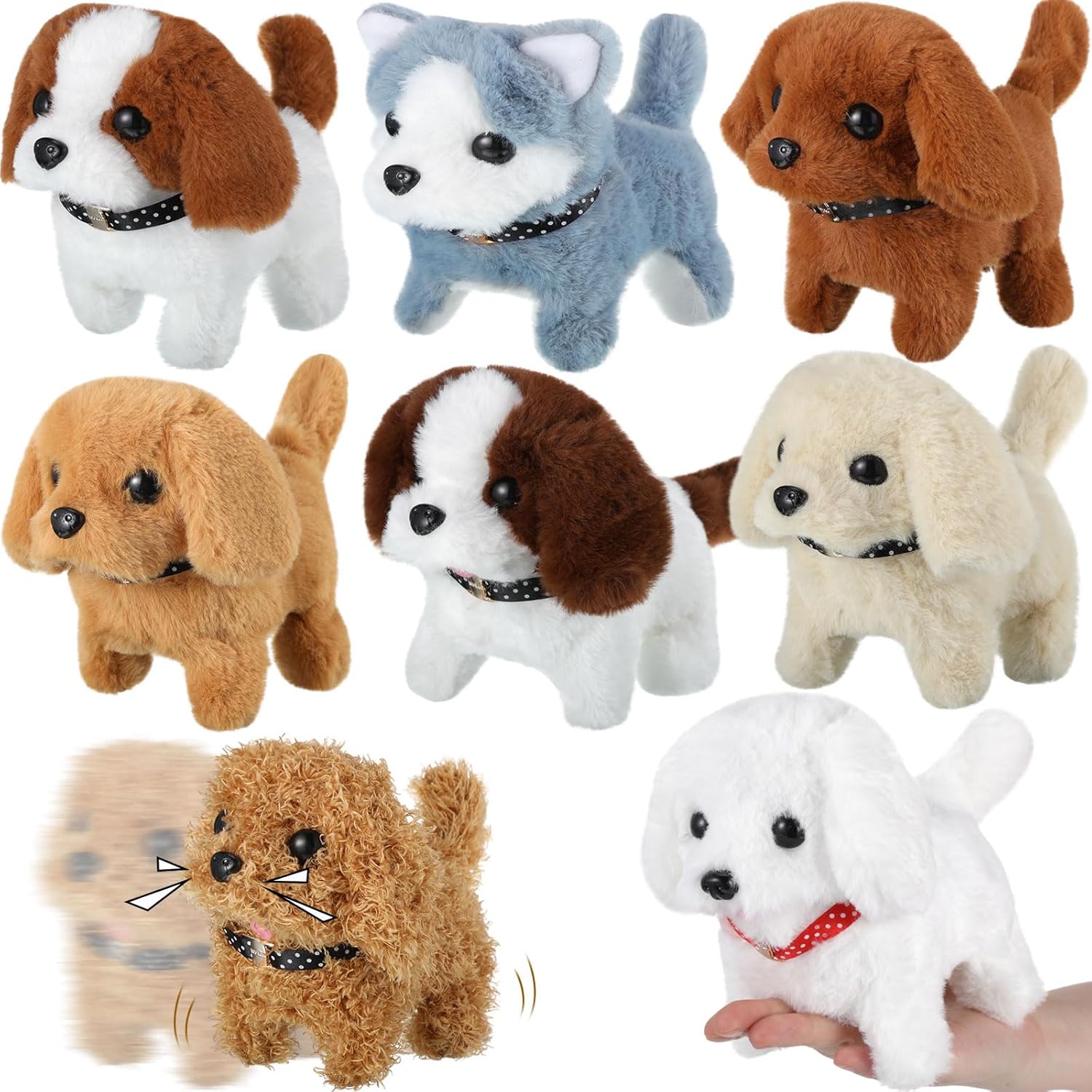 Rotatingpals Electric Plush Robot Dog - Interactive Fun! – GearMustHave