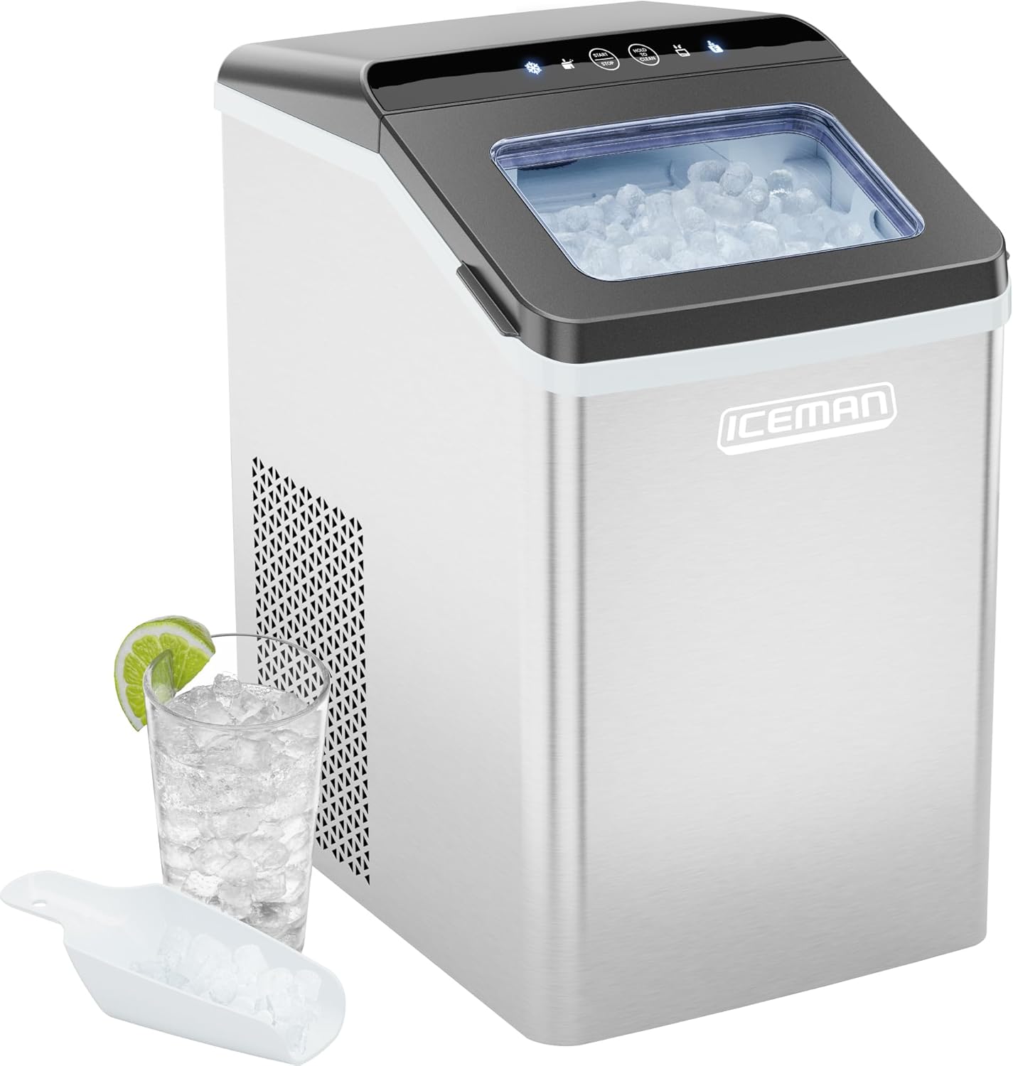 Iceman Nugget Ice Maker: Chewable Pebble Ice in 20min – GearMustHave