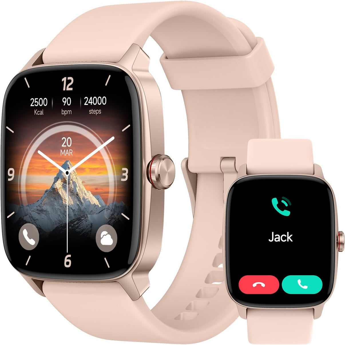 YMZ Smart Watch: Bluetooth Calling, Fitness Tracker, AI Built-in ...