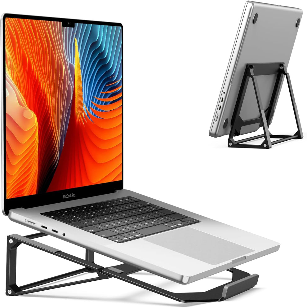 Vertical Aluminum Laptop Stand - Efficient Cooling | SUPMEGA – GearMustHave