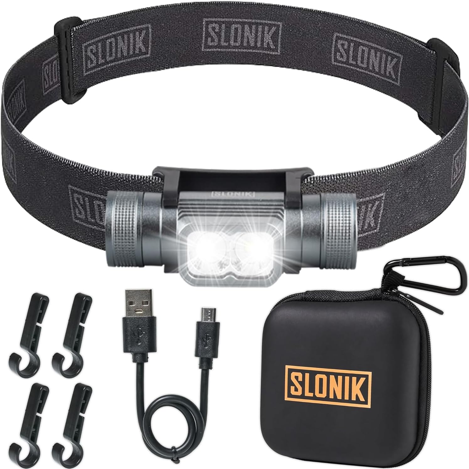 SLONIK Rechargeable Headlamp: 1000 Lumens for Bright Outdoor Adventure ...