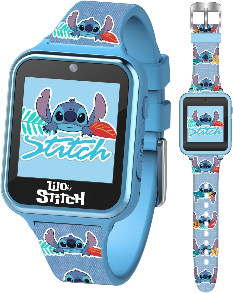 Disney Stitch Smart Watch for Kids - Interactive Touchscreen with Came ...