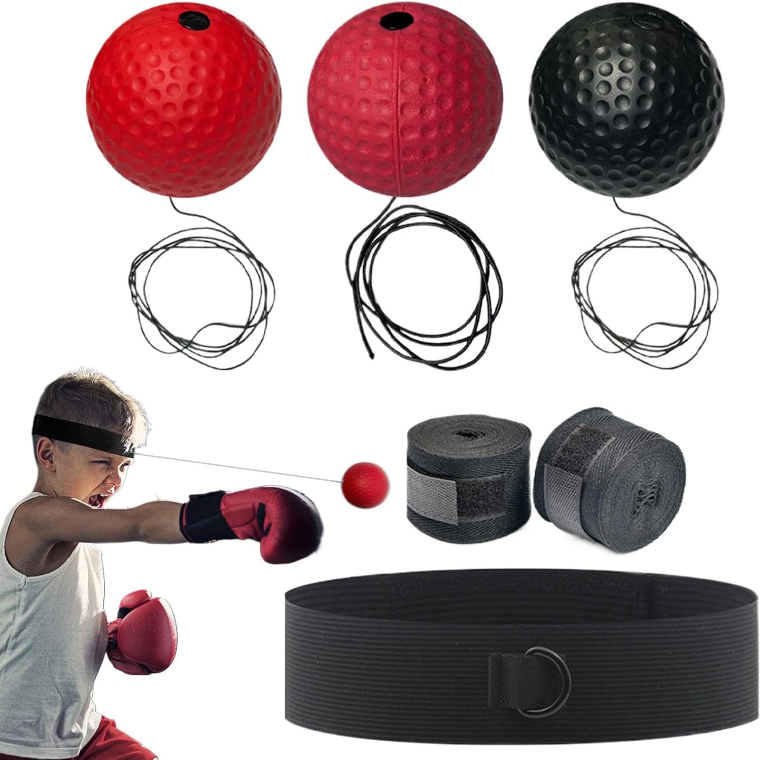 Adjustable Interactive Boxing Reflex Ball – GearMustHave