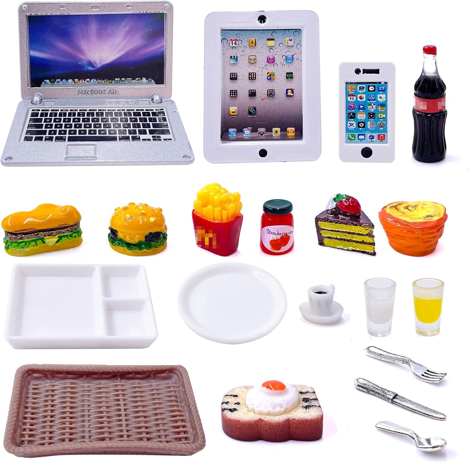 Barbie Doll Mini Fast Food Set - 20Pcs Fun Toy Snacks – GearMustHave