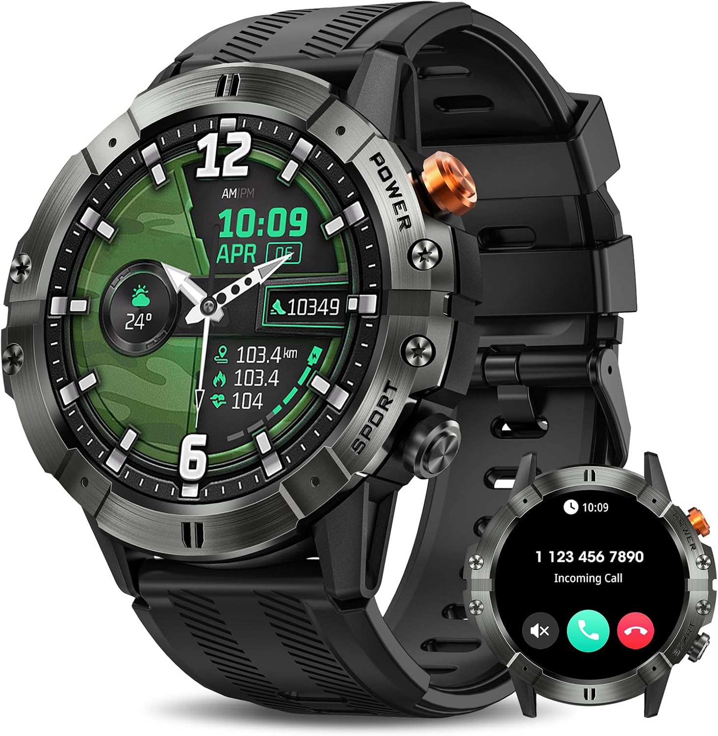 DEKELIFE Military Smartwatch: Fitness Tracker & Tactical Companion ...