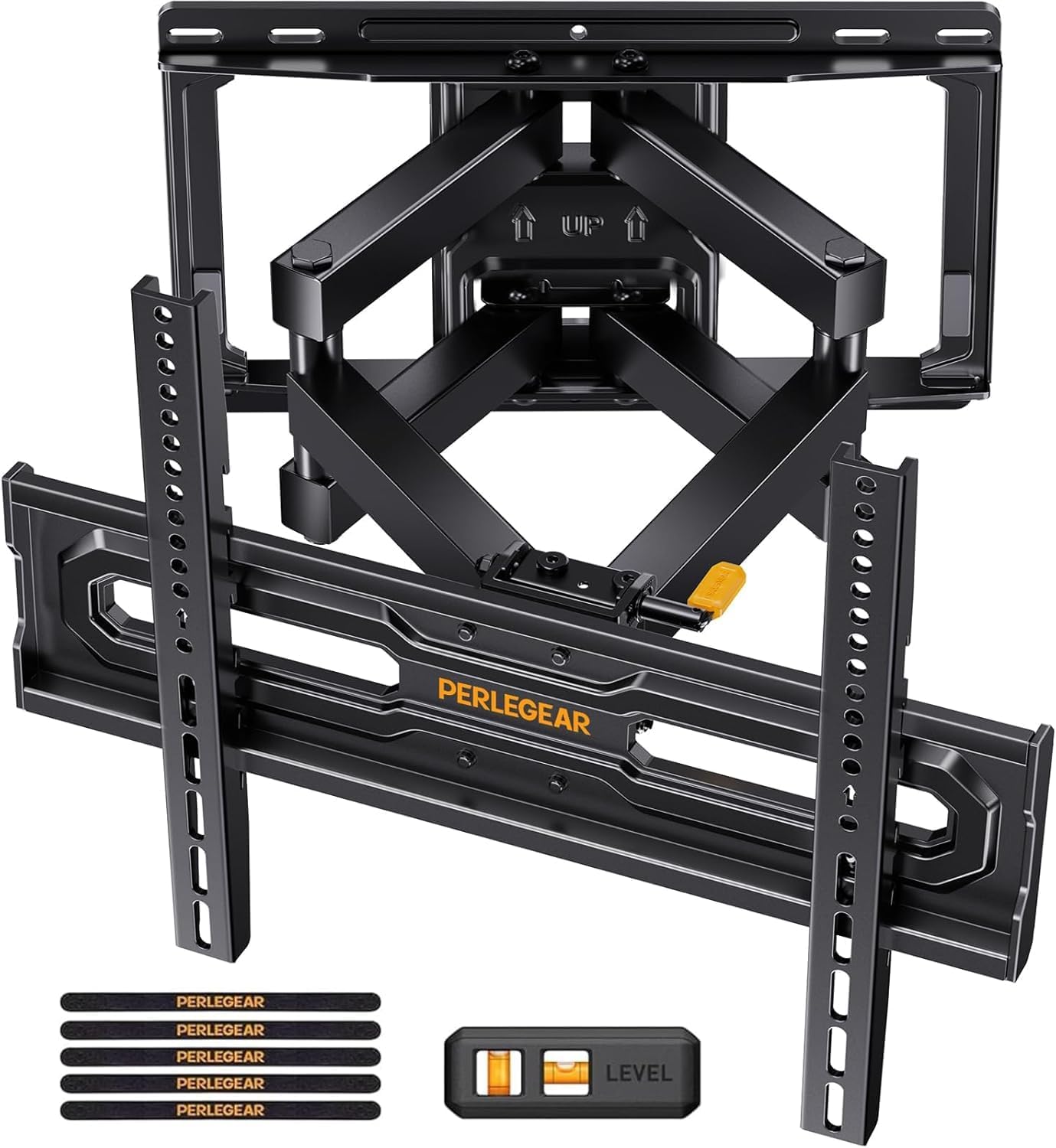 Height-Adjustable Full Motion TV Mount for 32-65 TVs - Tool-Free Tilt ...