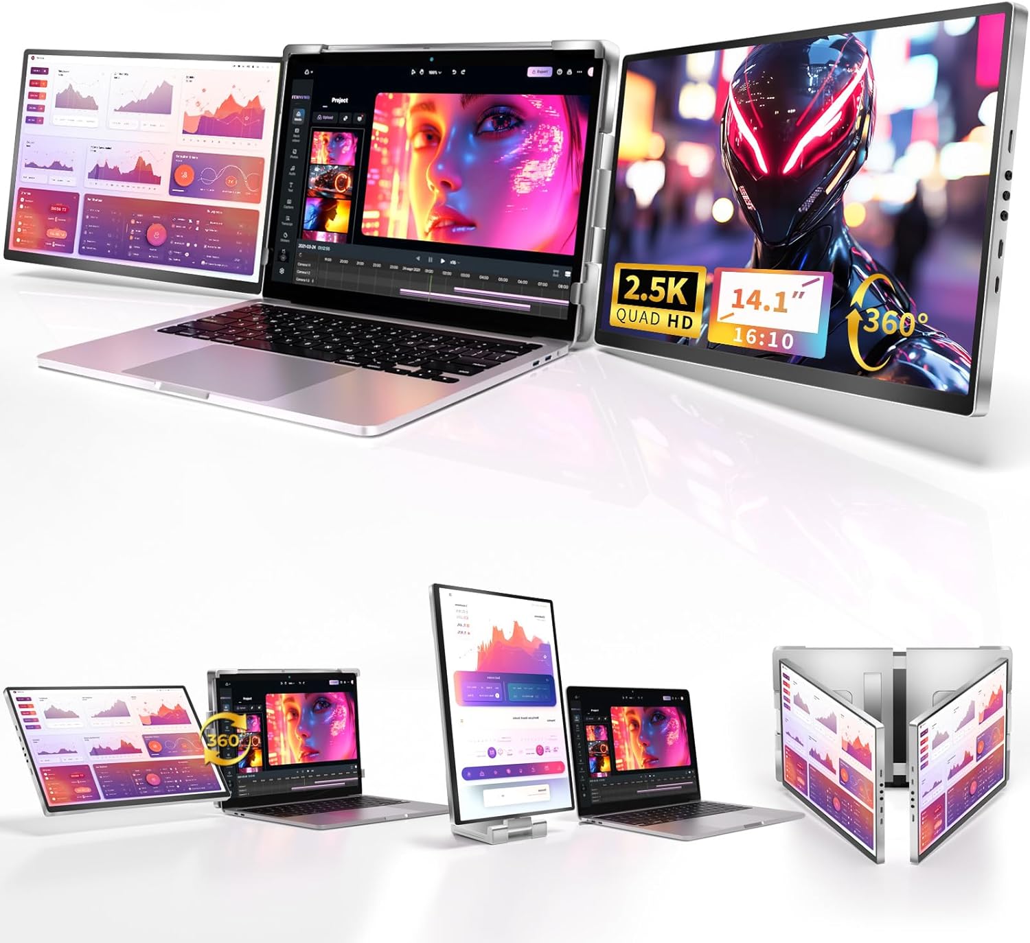 Enhance Your Productivity with 3-in-1 Laptop Monitor! – GearMustHave