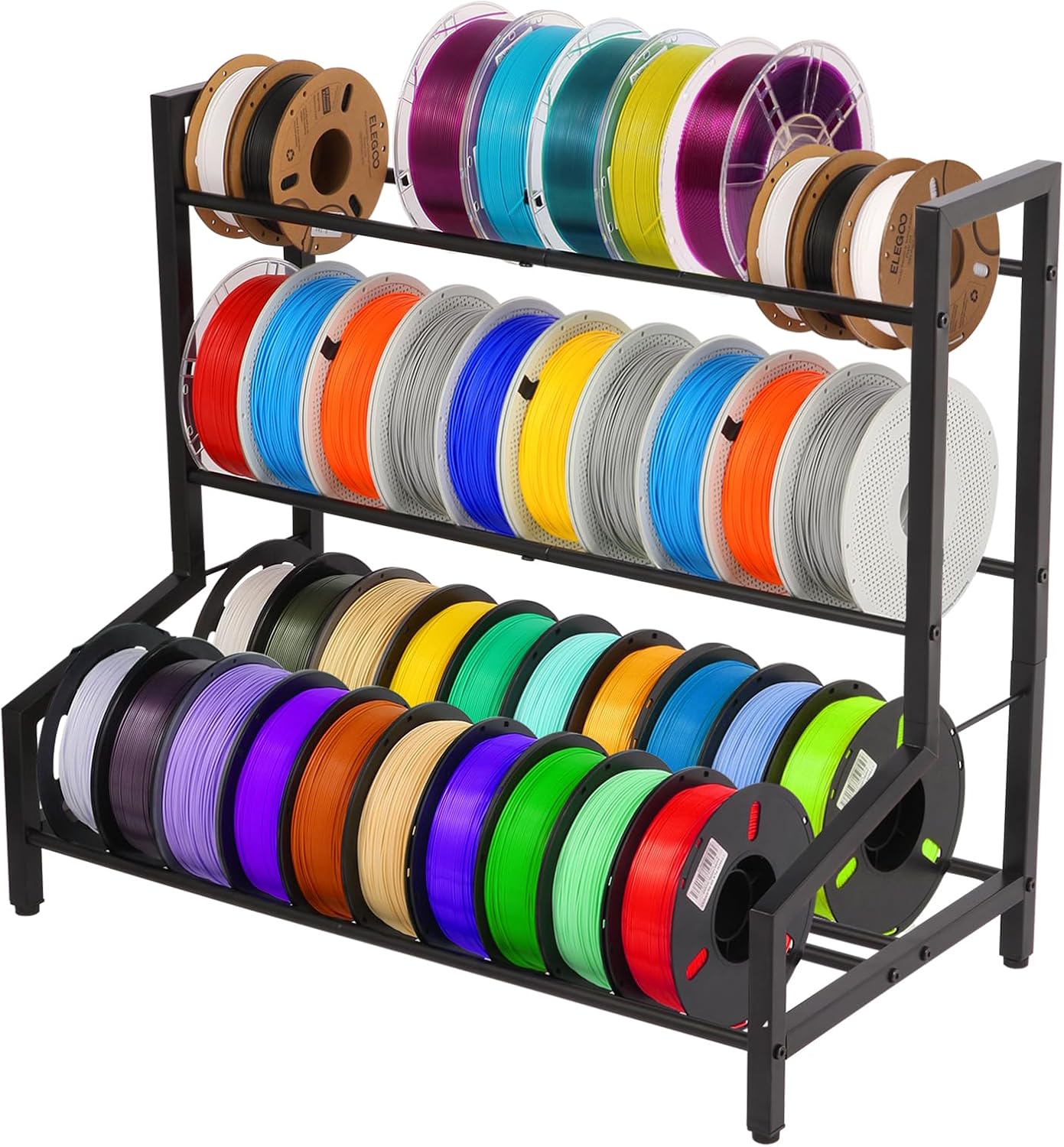 Premium 3-Tier Filament Rack for 3D Printing – GearMustHave