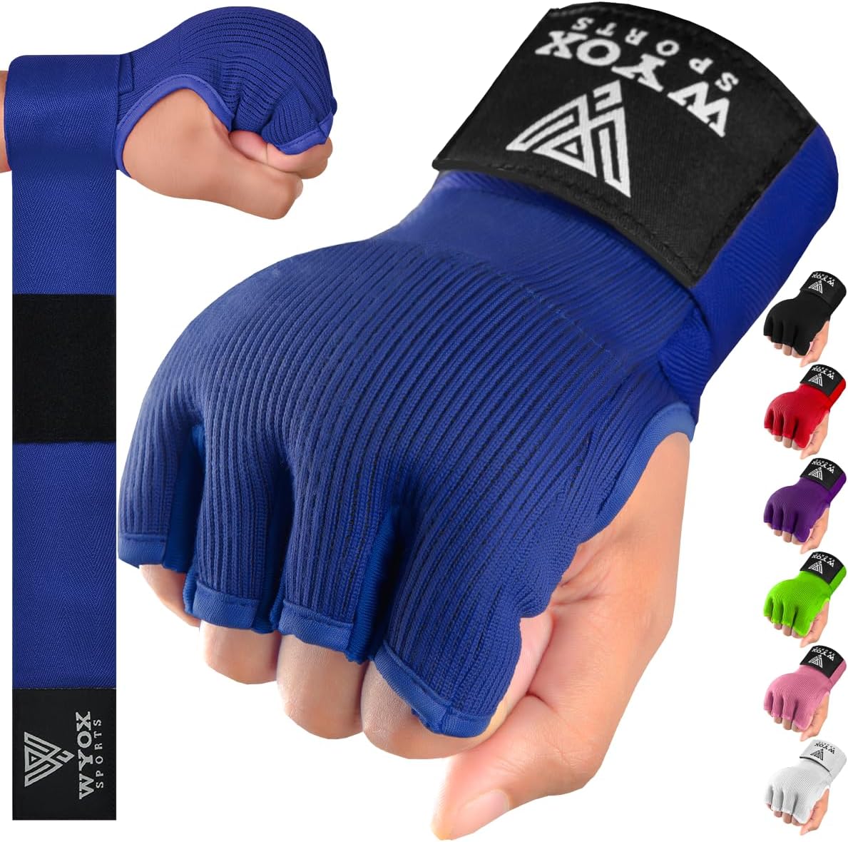 WYOX Gel Boxing Hand Wraps: 80cm Quick Straps for Ultimate Protection ...