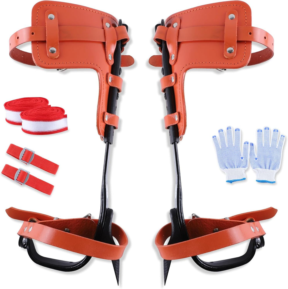 Ultimate Tree Climbing Gear Set - Upgraded Leather Spikes – GearMustHave