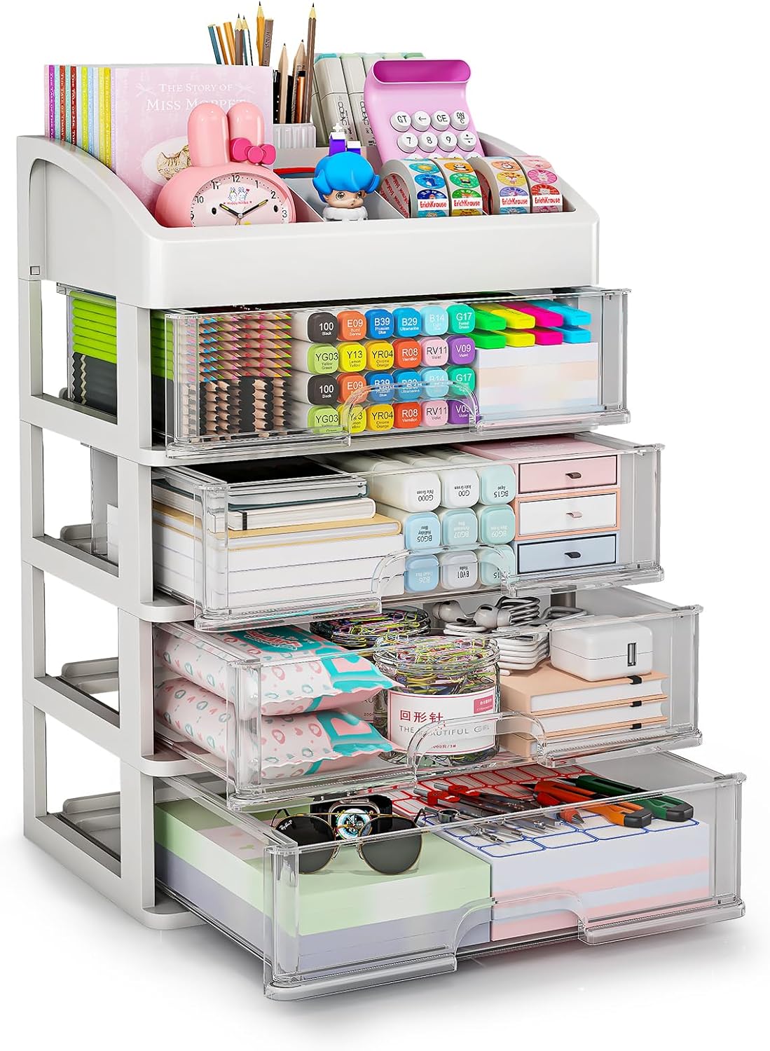 ORGIDOL Desk Organizer: 4 Drawers, Stylish Storage – GearMustHave