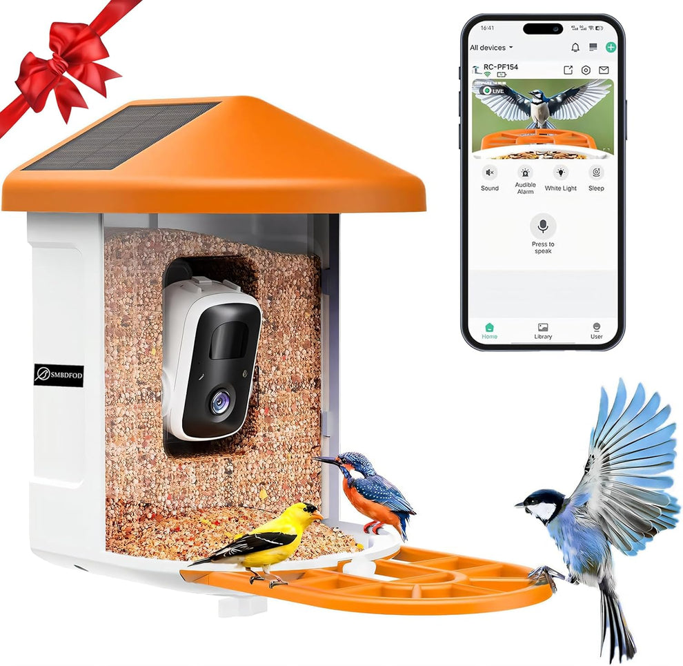 Smart Solar Bird Feeder with AI Species Identification – GearMustHave
