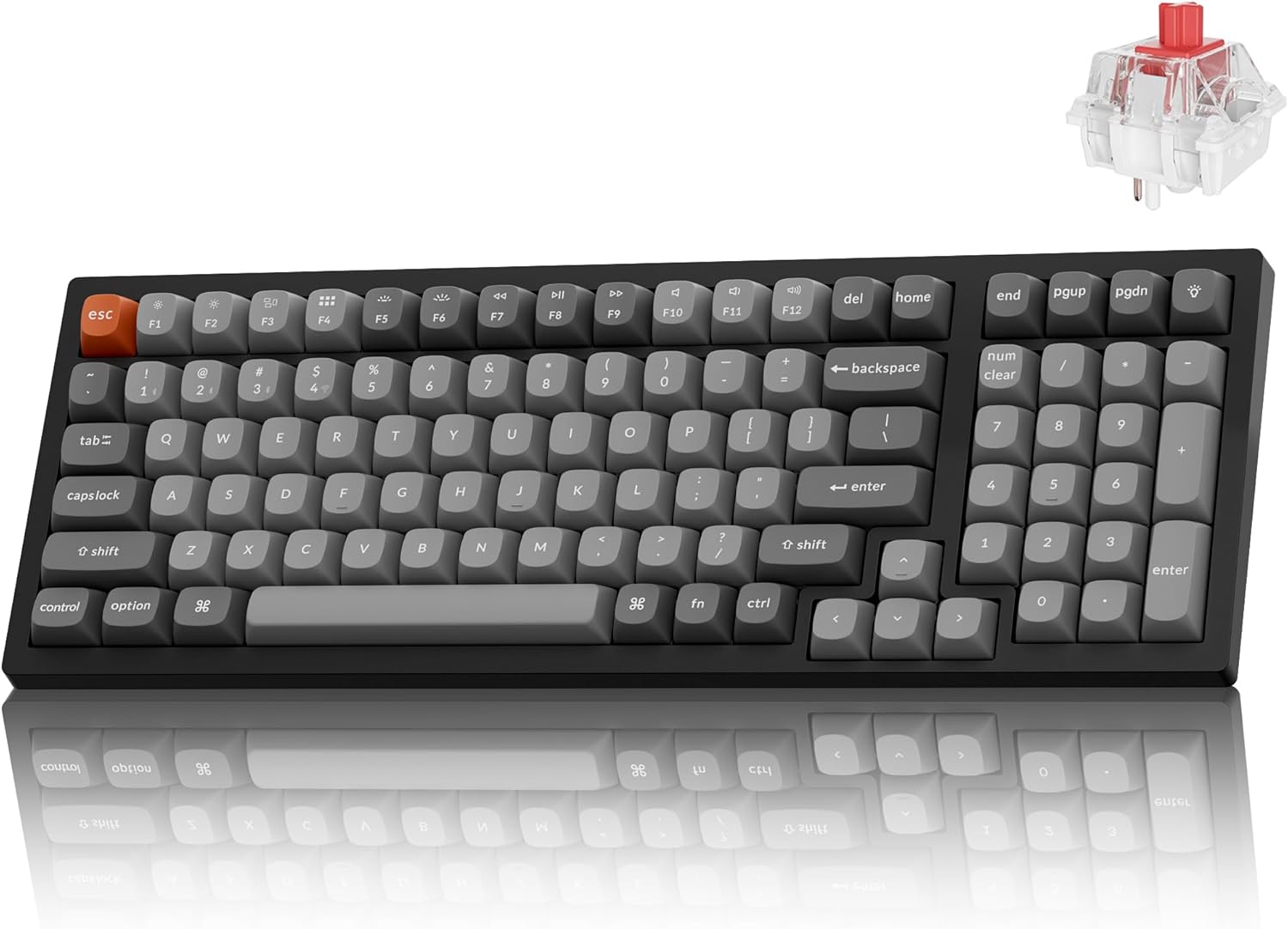 Keychron K4 Max Wireless Mechanical Keyboard - Hot-swappable Super Red ...