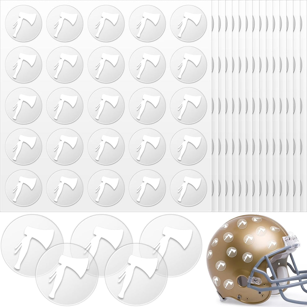 200 Football Helmet Stickers - Easy Self-Adhesive Decals – GearMustHave