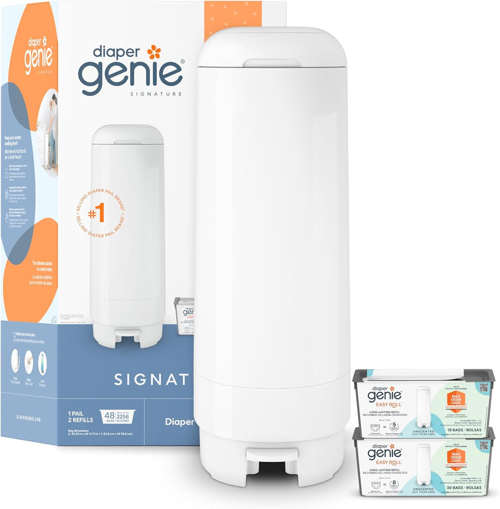 Diaper Genie Gift Set | Easy Roll Refill | Contains 48 Bags – GearMustHave