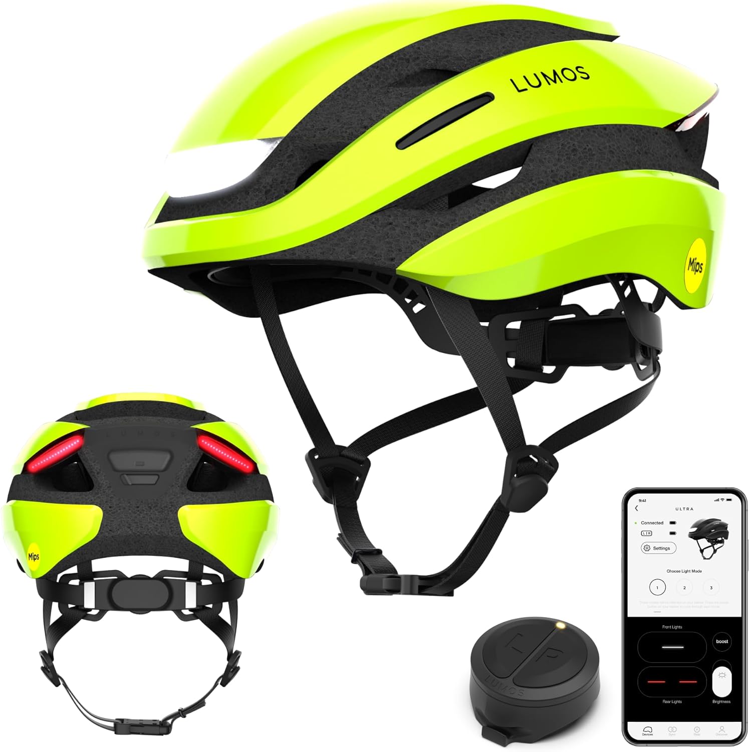 Lumos Ultra Smart Helmet | Bright LED Turn Signals | Adult Road Bike ...