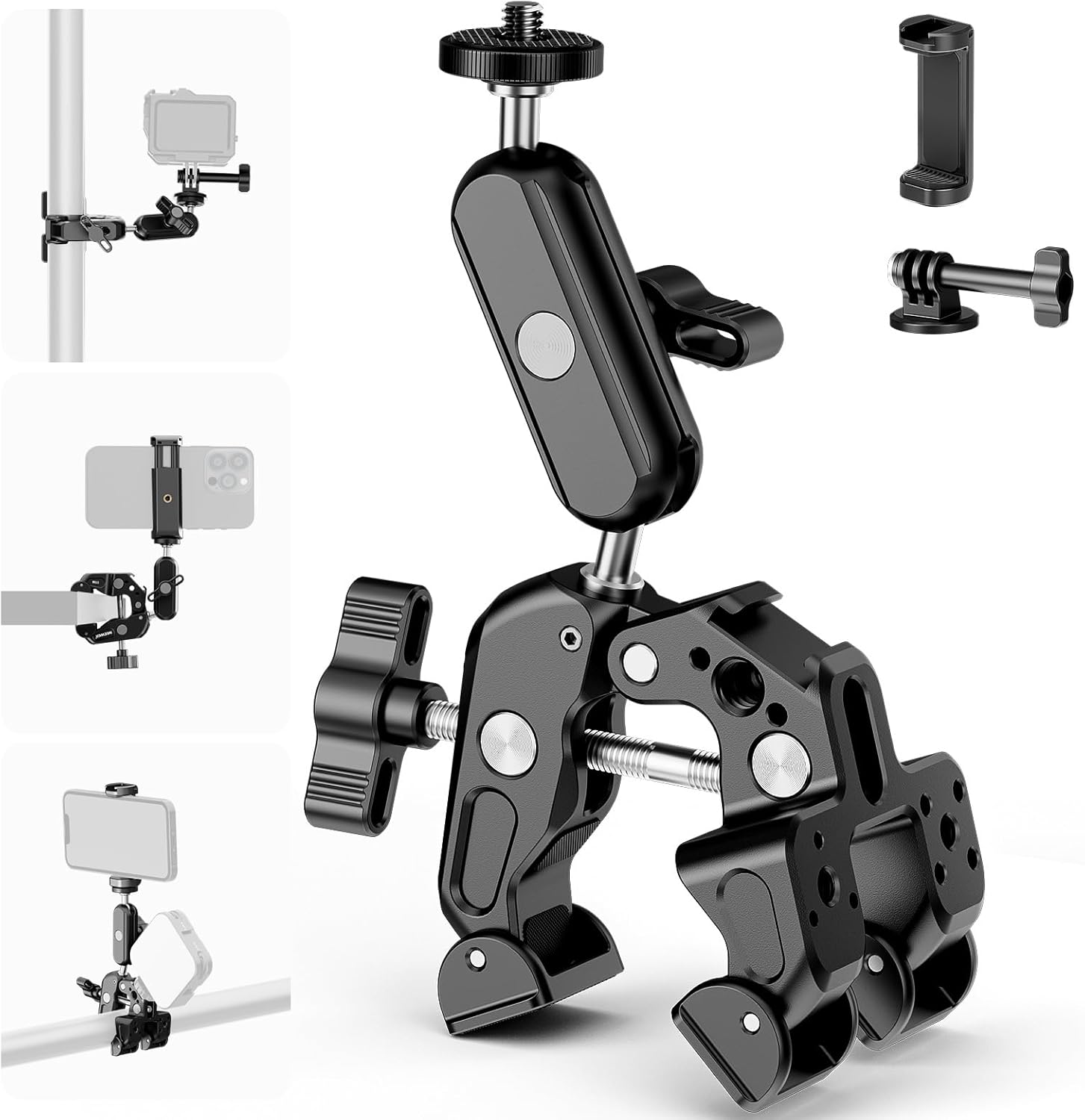 Neewer Super Clamp & Dual Ballhead Magic Arm - Ultimate Device Mount ...