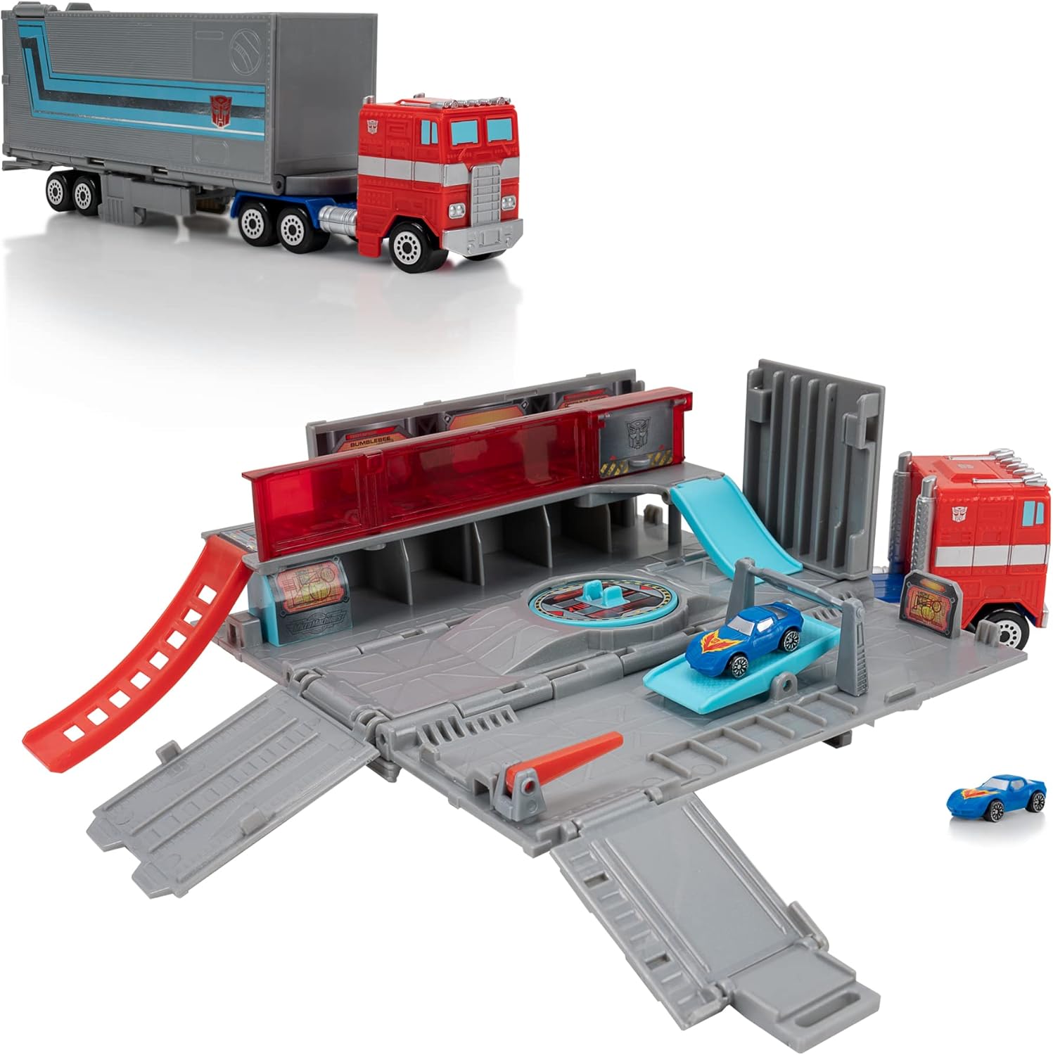 Transforming Optimus Prime Hauler PLAYSET - 8 Action Zones – GearMustHave