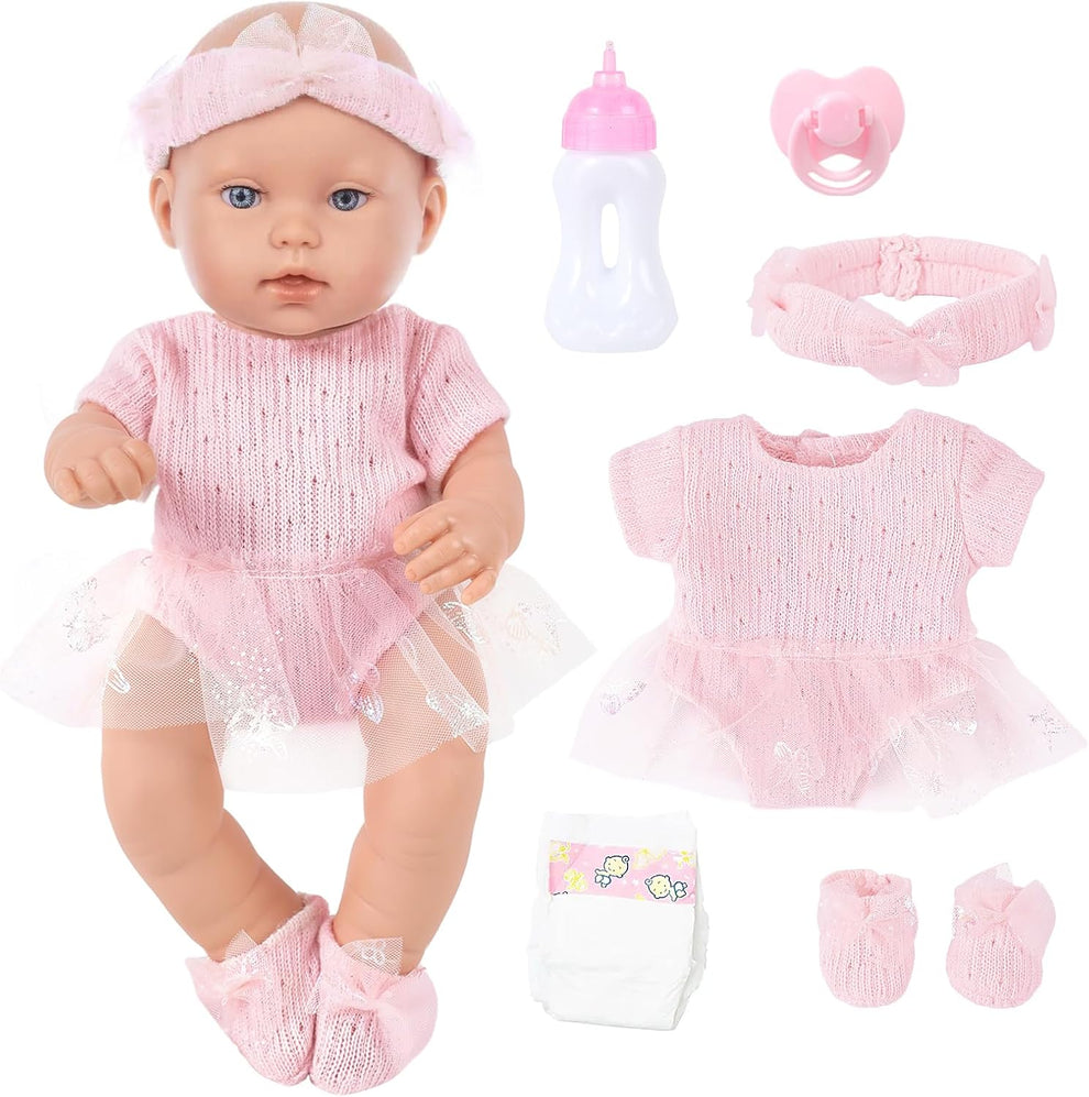 Baby Doll Set: 12 Clothes & Accessories for Ages 3+ – GearMustHave