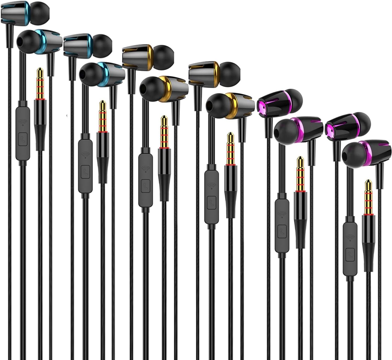 Cianyyee 6-Pack Heavy Bass Earbuds Bundle – GearMustHave