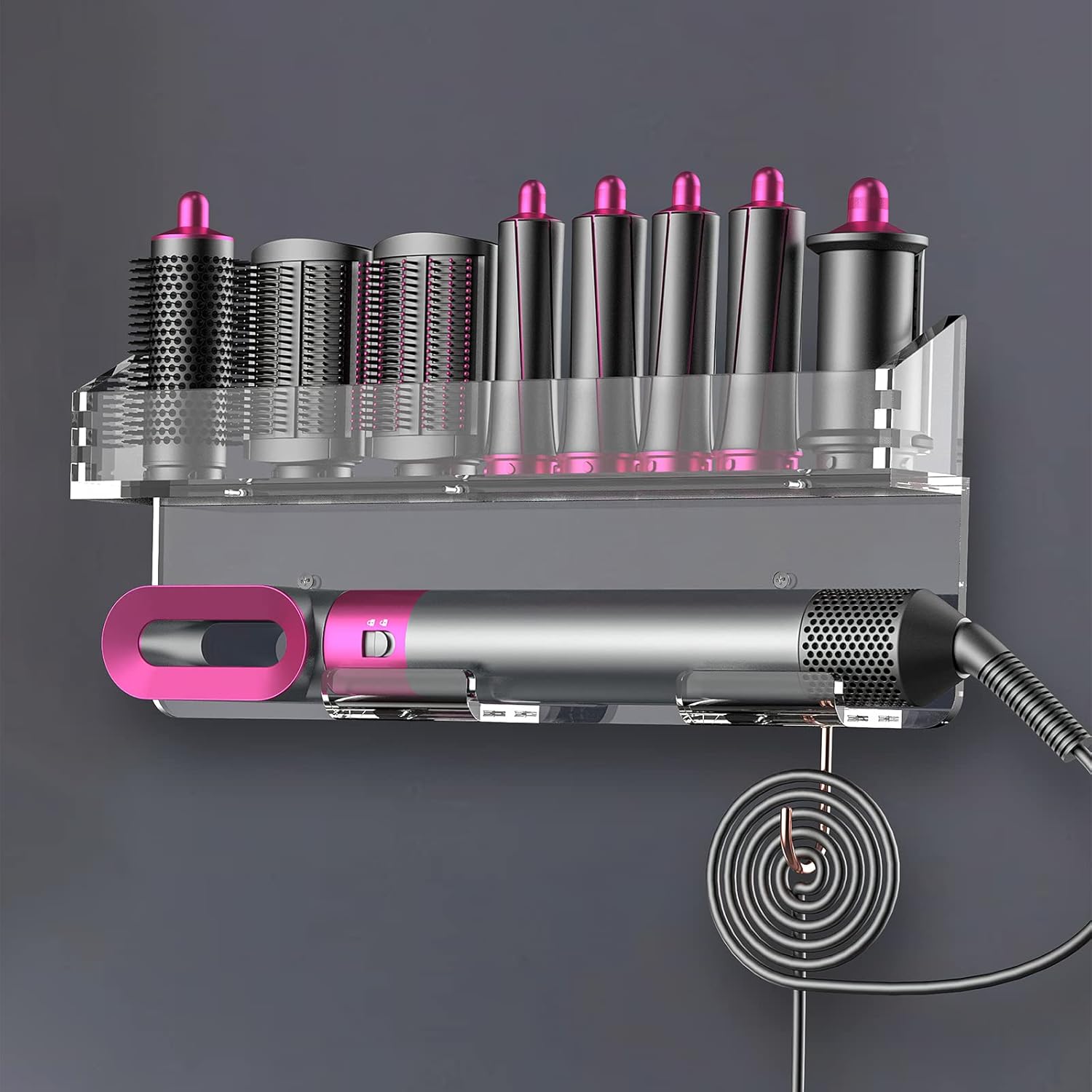 Dyson Airwrap Organizer: Transparent Wall Mount Stand – GearMustHave