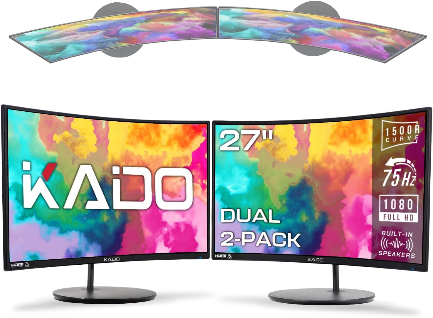 Immerse Yourself: Kado 27 Curved Dual Monitors – GearMustHave