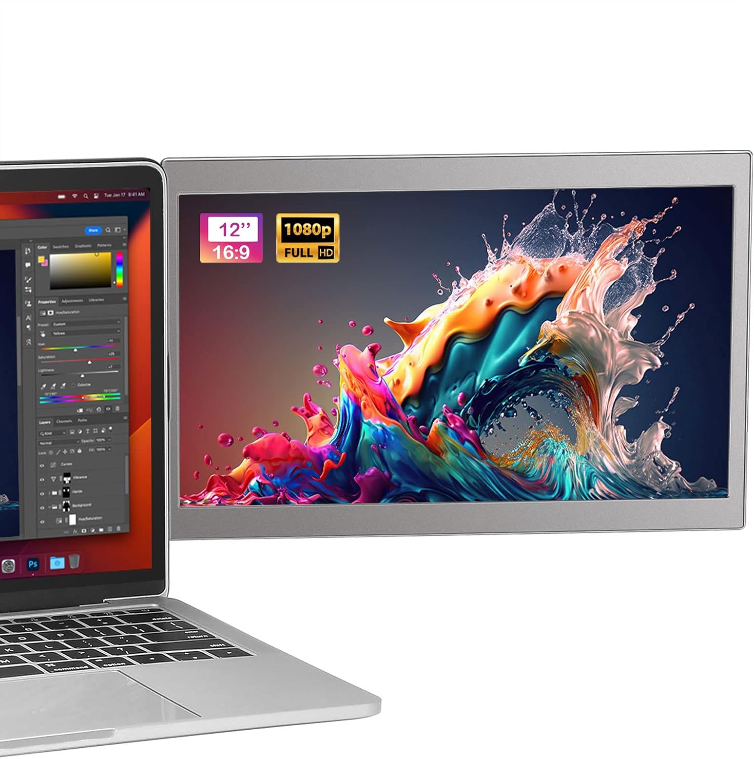 JoyReal 12'' FHD Portable Dual Laptop Screen – GearMustHave
