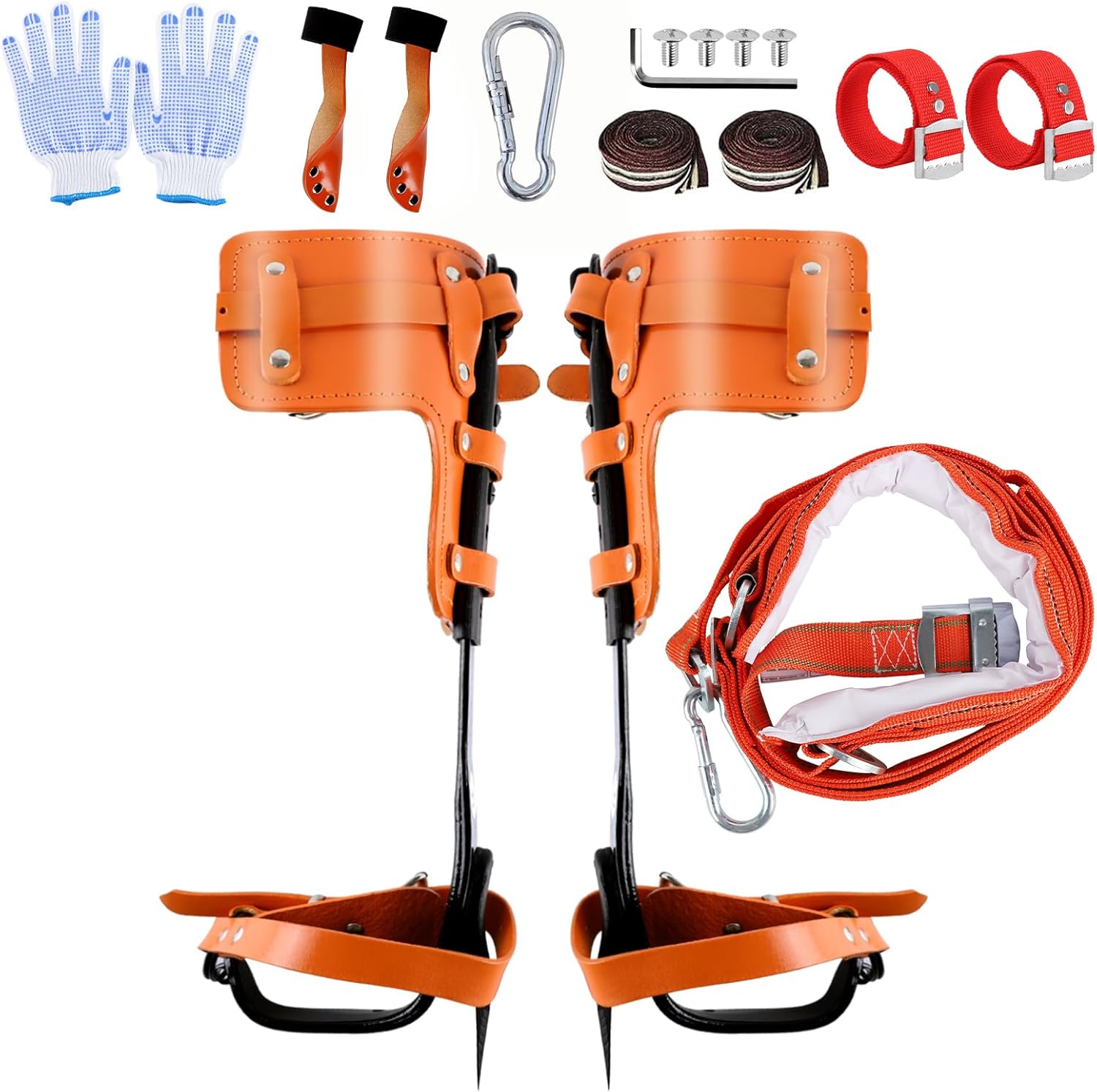 Adjustable Tree Climbing Spikes Set - Secure your climb! – GearMustHave
