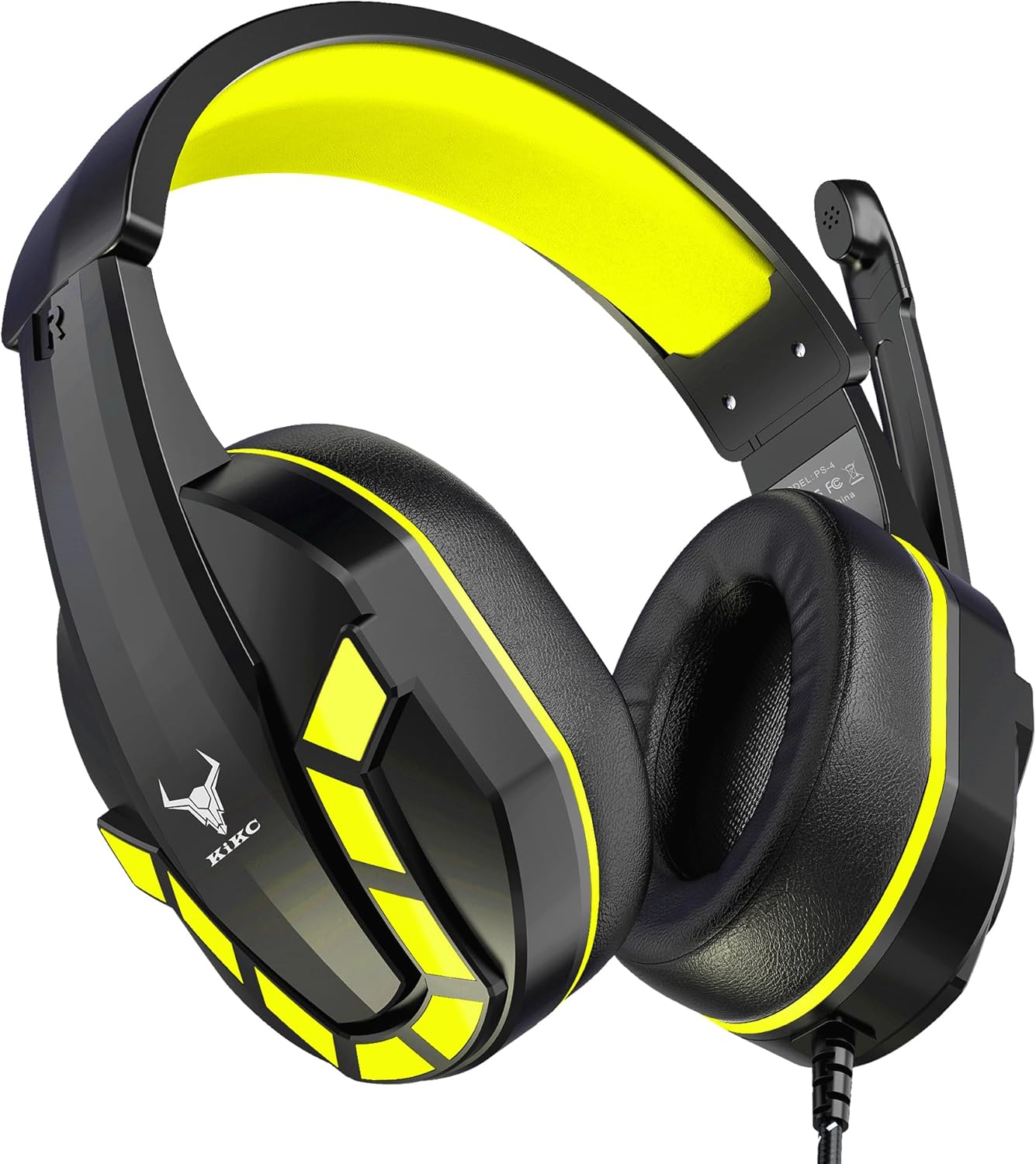 Kid-Friendly Yellow Gaming Headset with Mic – GearMustHave