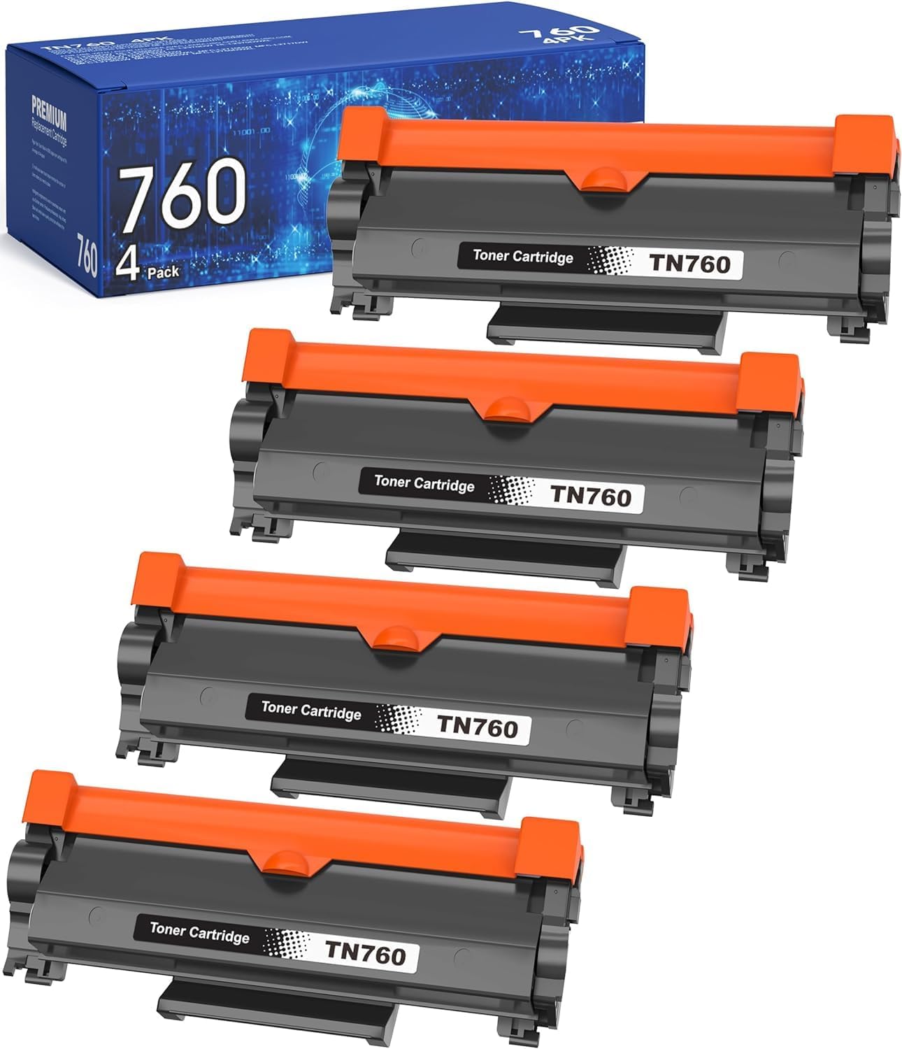 High Yield Toner 4 Pack for Brother Printers by BULL-TECH – GearMustHave